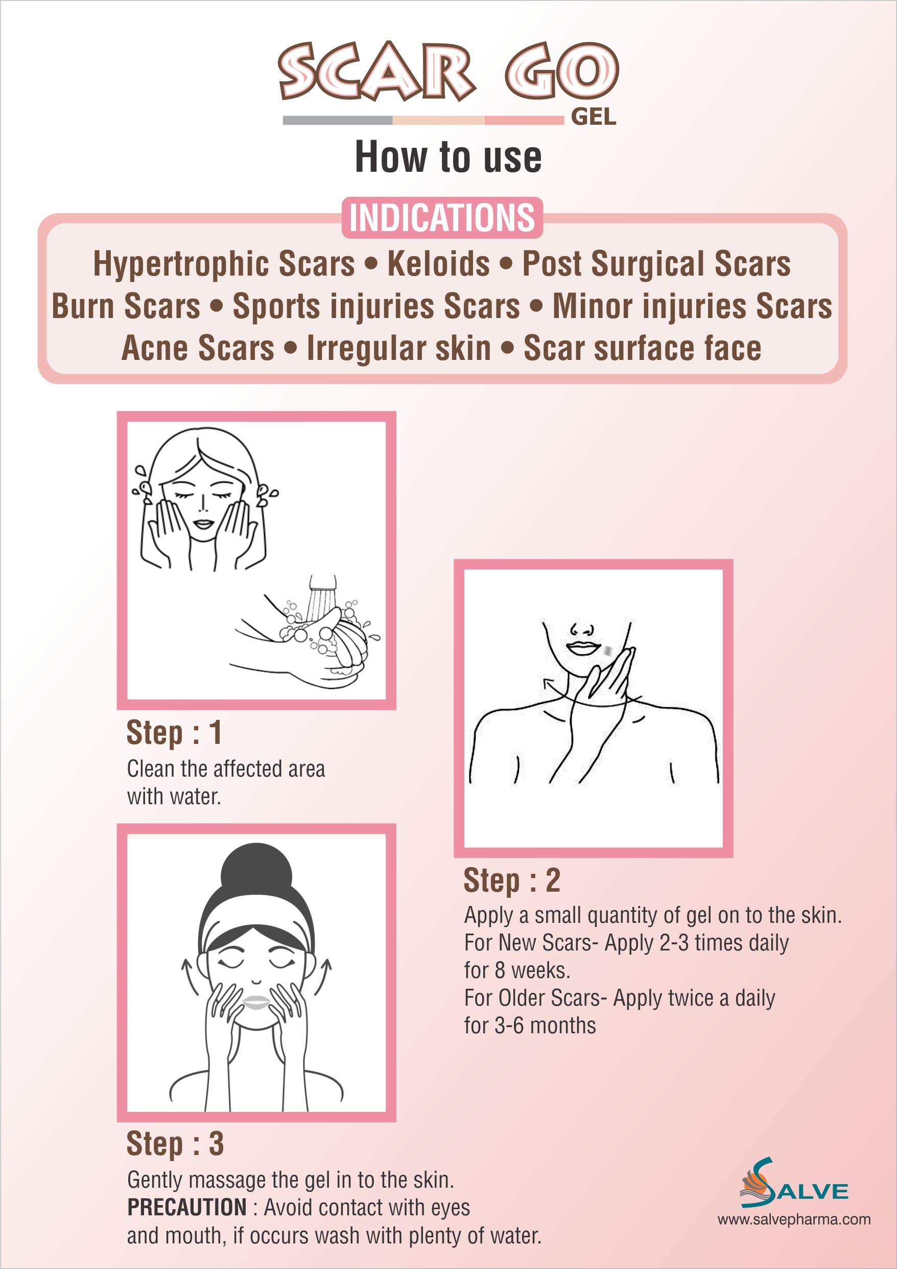 Scargo Anti-Scar Gel for Lightening Old & New Skin Scars, Keloids, Acne ...