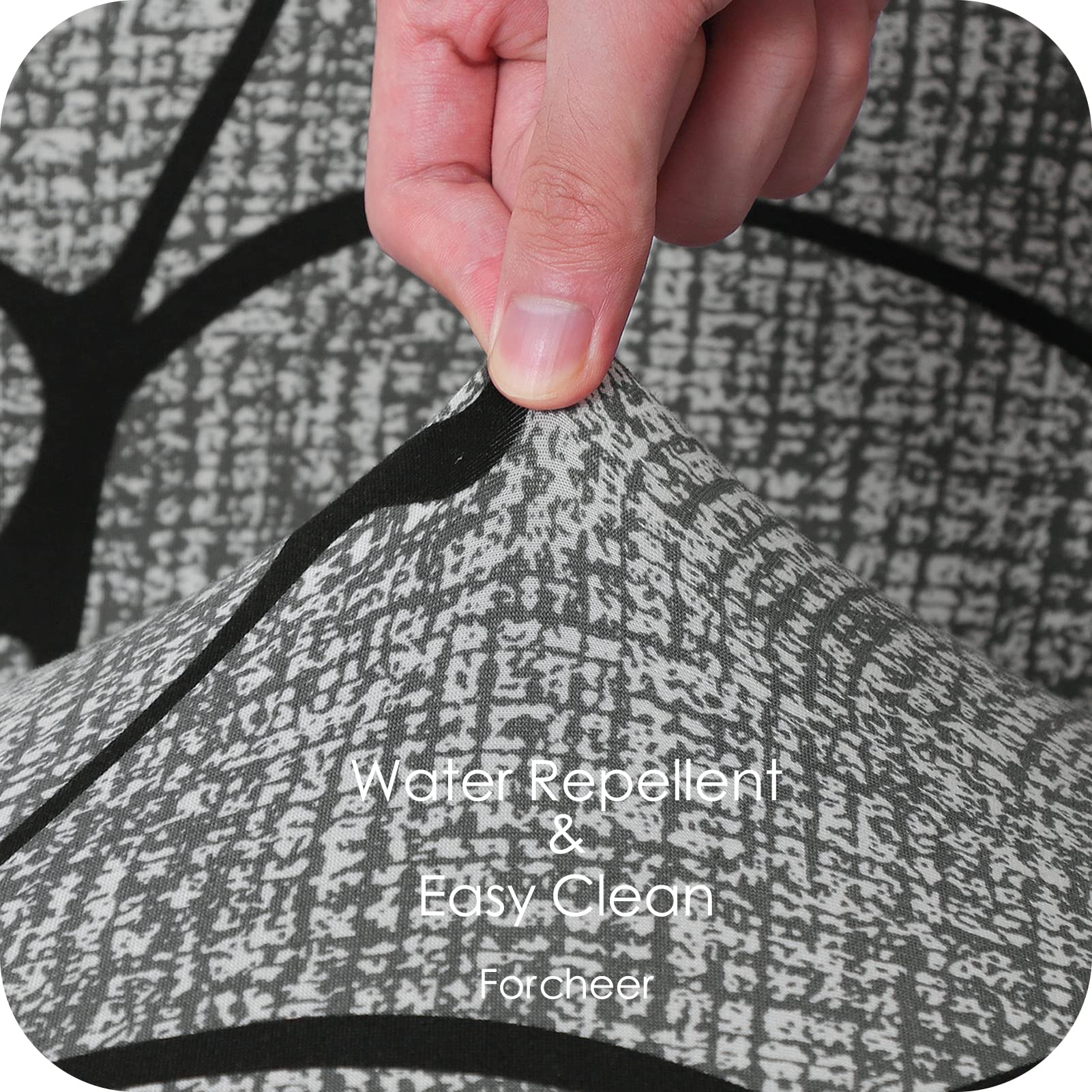 FORCHEER Stretch Chair Covers for Dining Room Set of 6,Printed ...