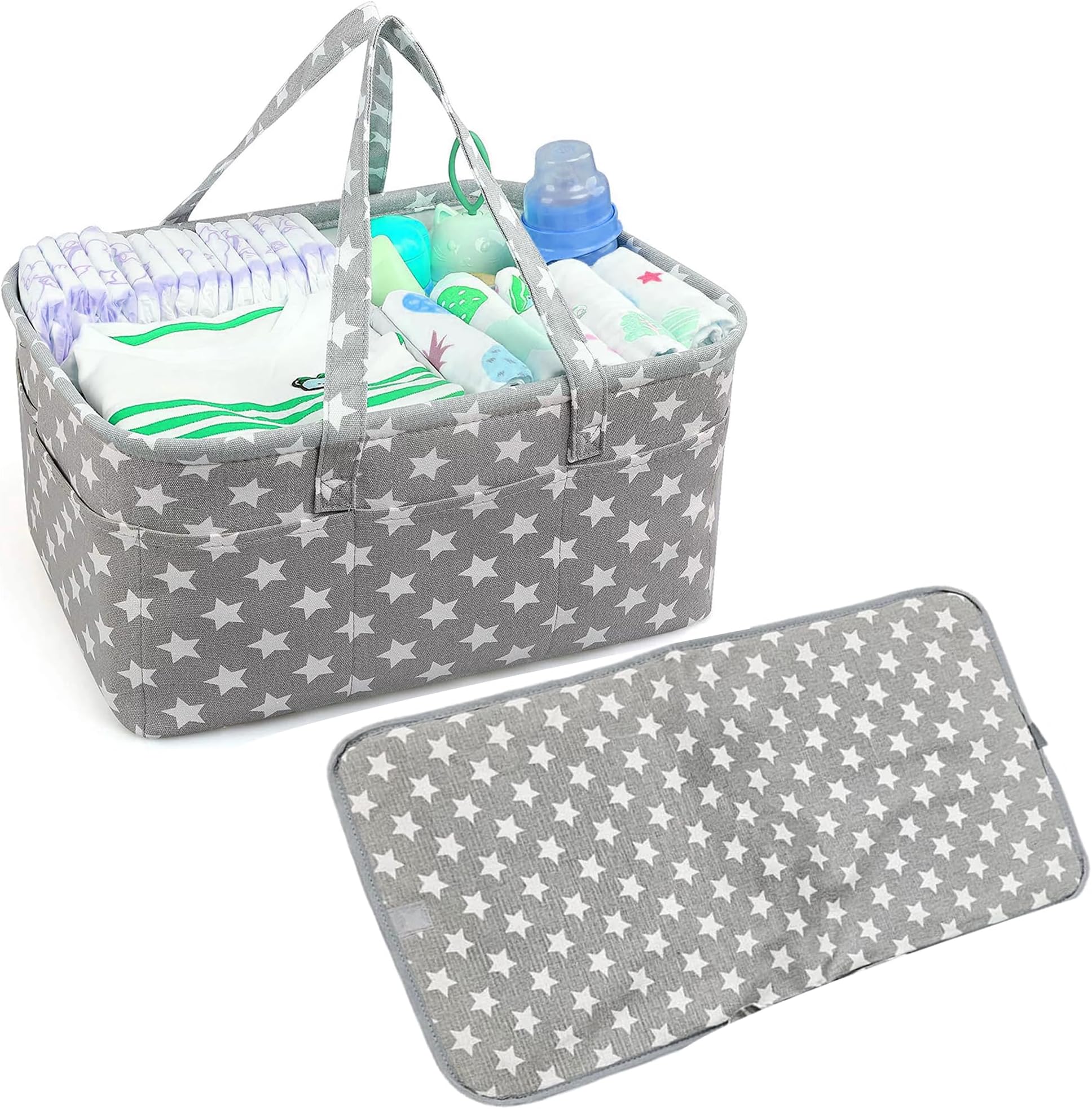 Cheeky Cow Nappy Caddy Organiser, Baby Essentials for Newborn Diaper ...
