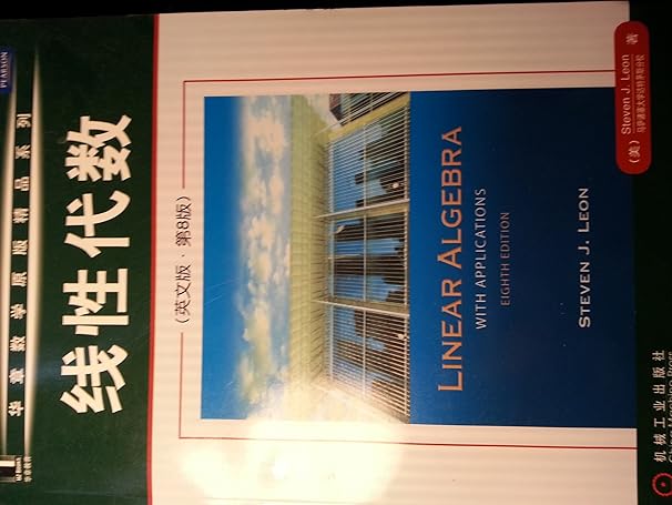 Linear Algebra With Applications: Leon, Steve: 9780136009290: Amazon ...