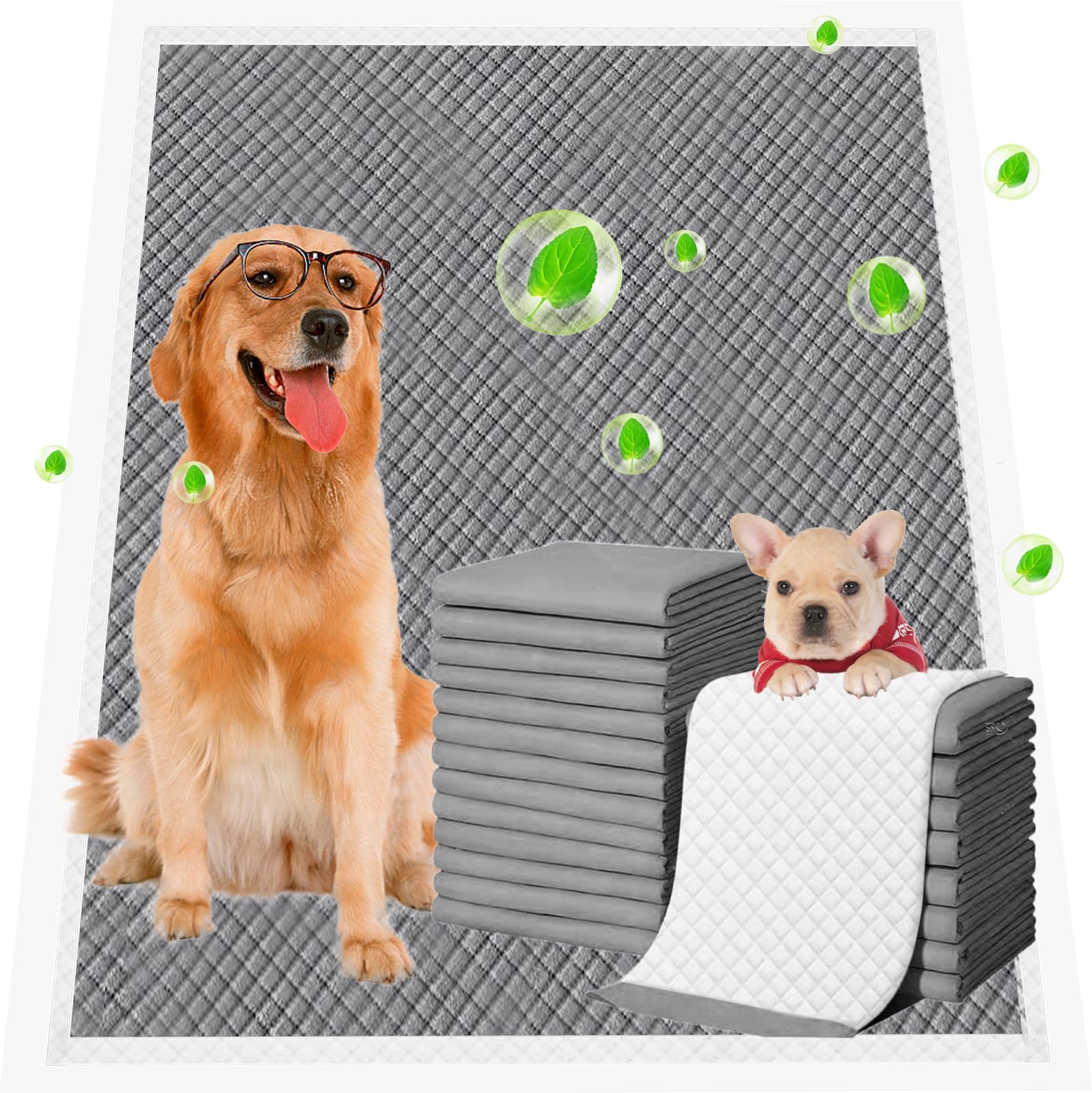 Amazon.com: VIVVIVA Pink Puppy Pee Pads (Pink) - 13" x 17" (Small) - 6 ...