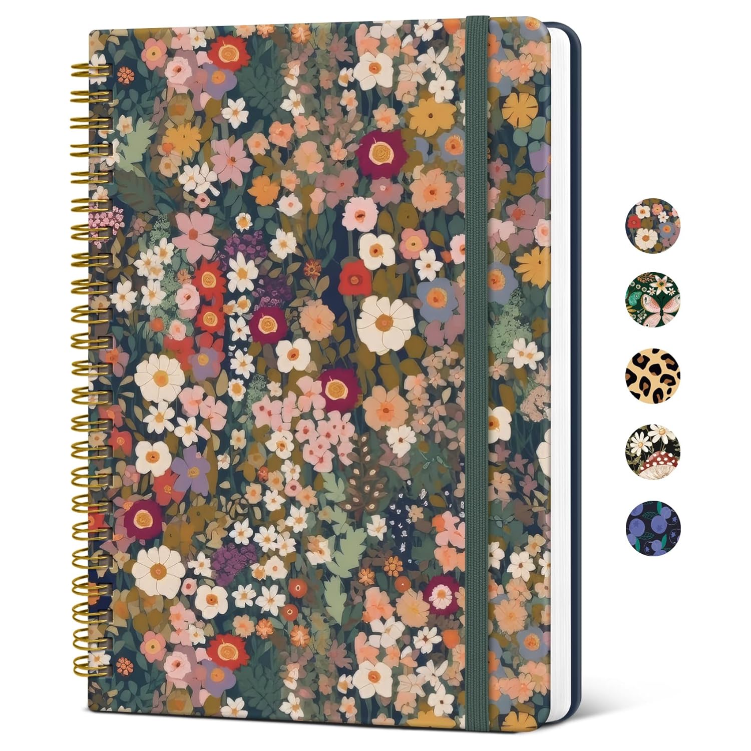 Lined Spiral Journal Notebook for Women & Men, 140 Pages, College Ruled ...