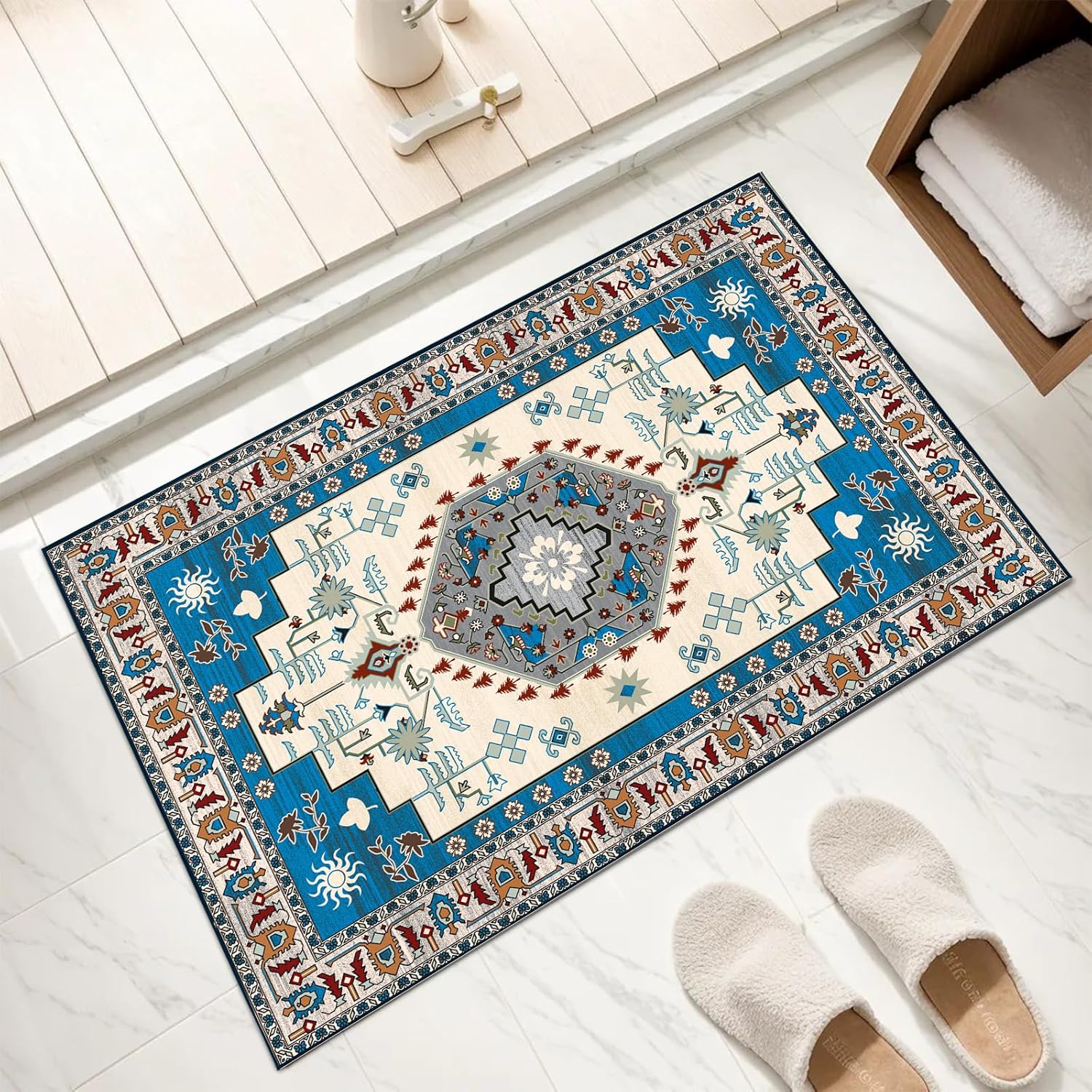 Amazon.com: CHOSHOME Washable Rug 2x3, Rugs for Entryway,Vintage Area ...