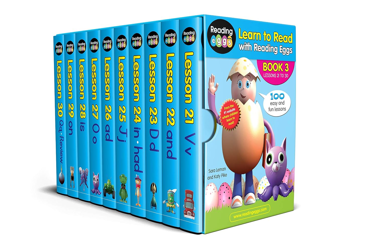 Learn to Read with Reading Eggs Box Set 3: Lessons 21–30 (US version ...