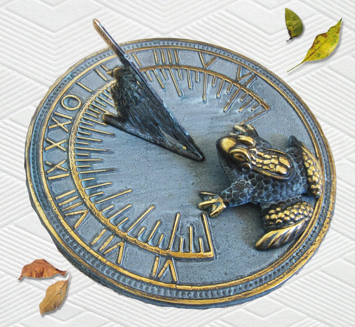 Amazon.com : Decorative Brass Frog Sundial - 7" inches Wide : Home ...