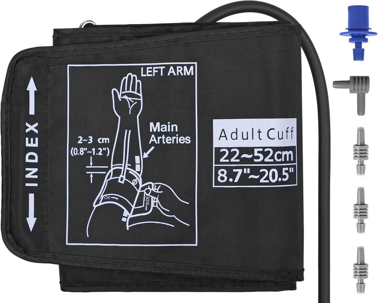 Amazon.com: Extra Large Blood Pressure Cuff Compatible with Omron 9”-21 ...