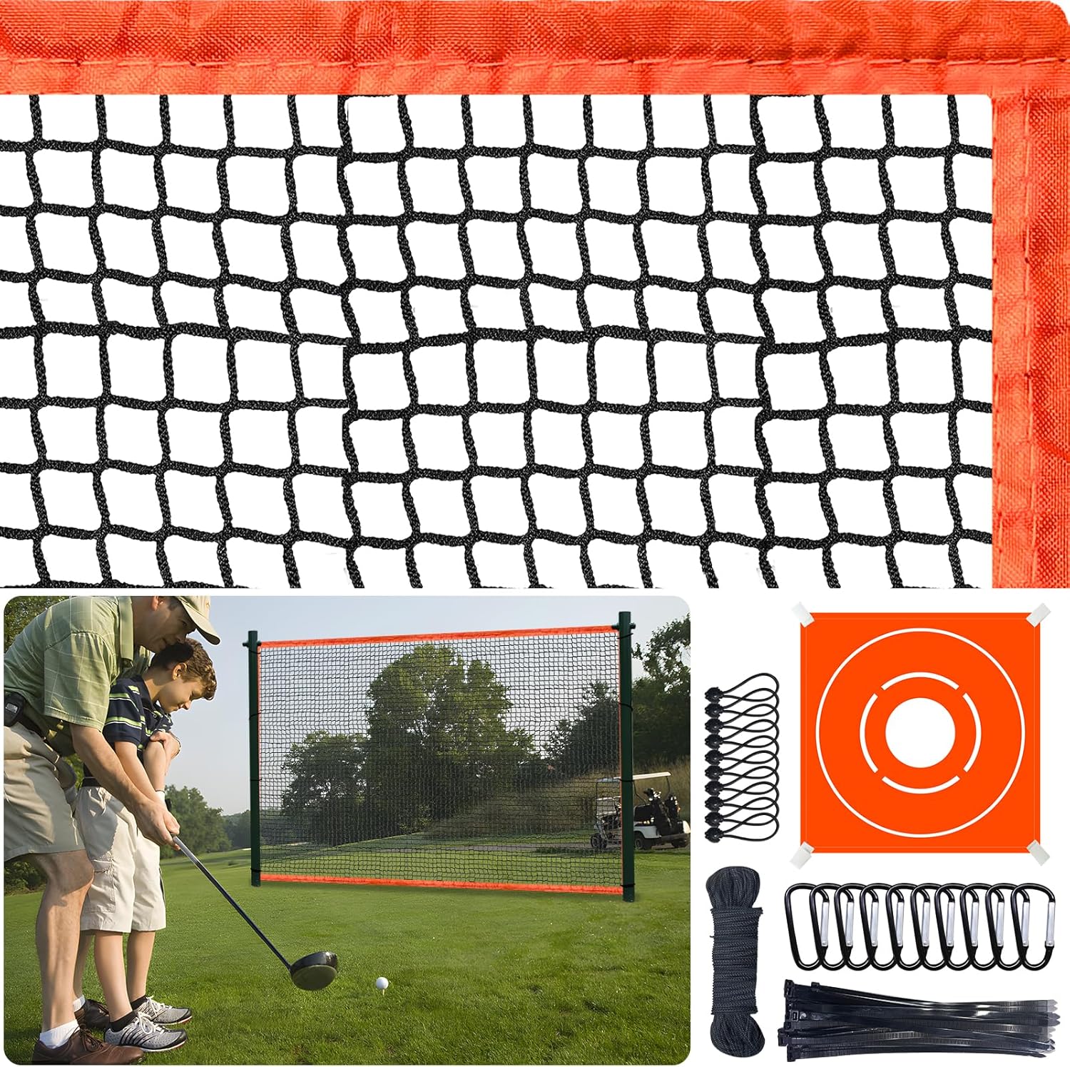 Amazon.com : Golf Ball Practice Hitting Net - Golf Nets for Backyard ...