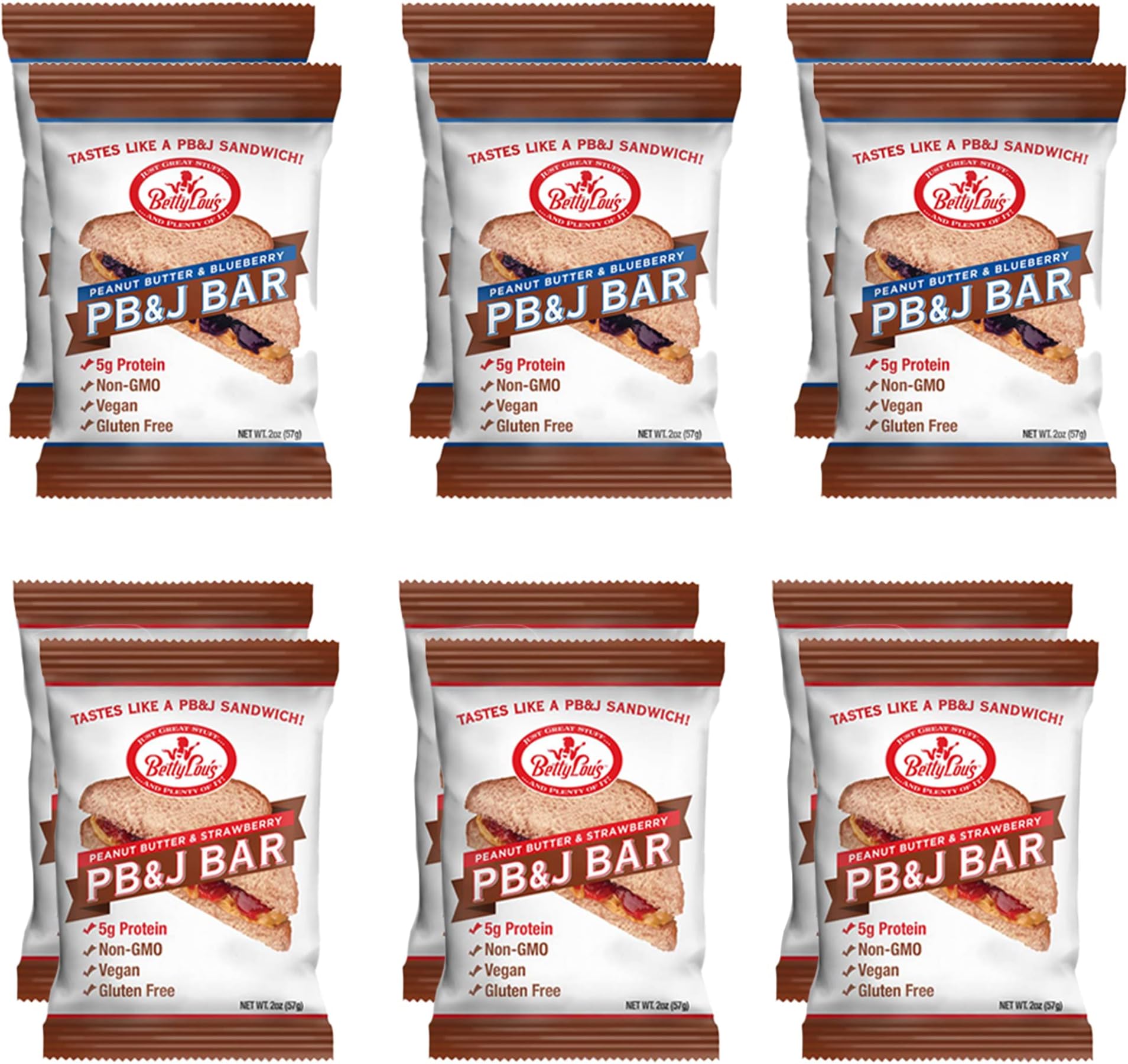 Amazon.com: SKIPPY P.B. & Jelly Peanut Butter And Grape Jelly Coated ...