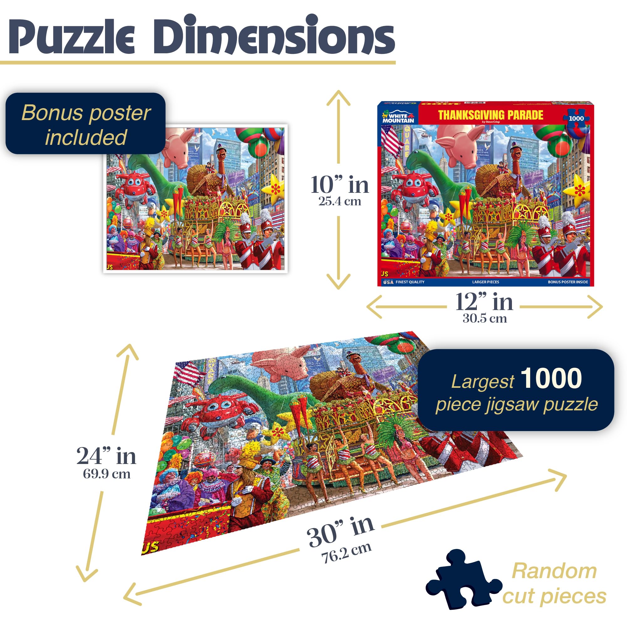 Snapklik.com : White Mountain 1000 Piece Jigsaw Puzzle Fall And Autumn ...