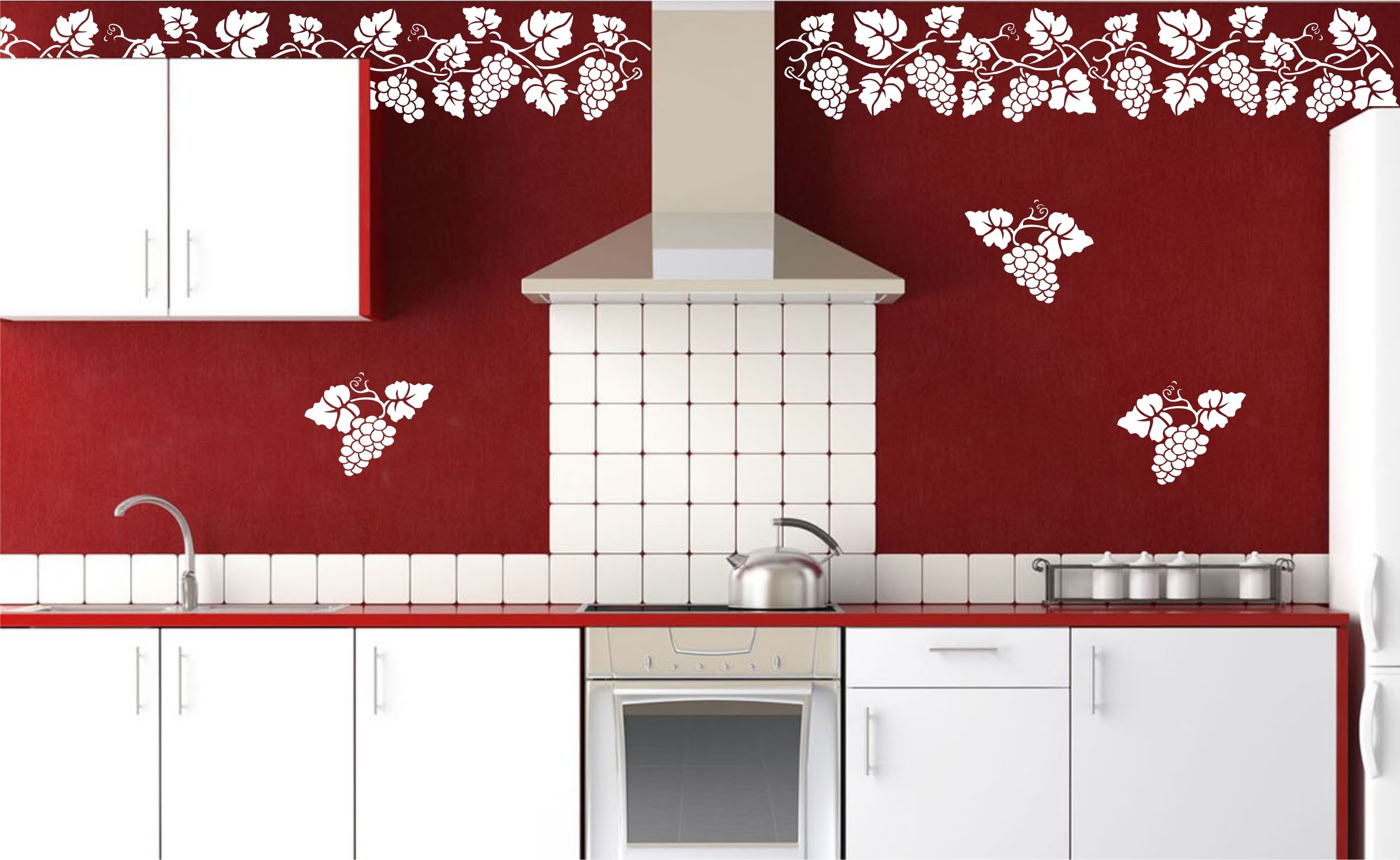 Buy Grapevine Stencil, 18 x 6.5 inch (M) - Classic Grape Vine Border ...
