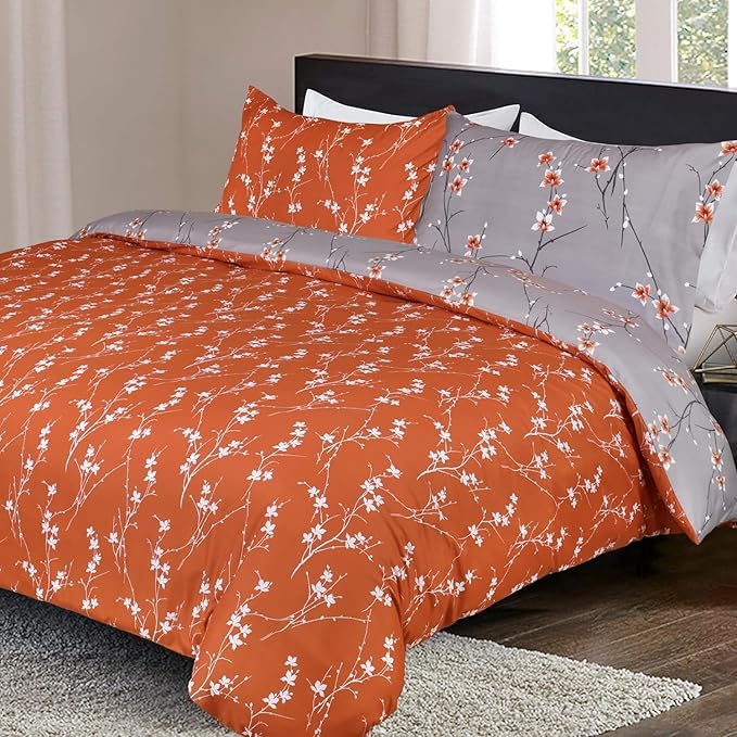 MOONLIGHT20015 Double Duvet Set Soft Printed Luxury Bedding Set Brushed ...