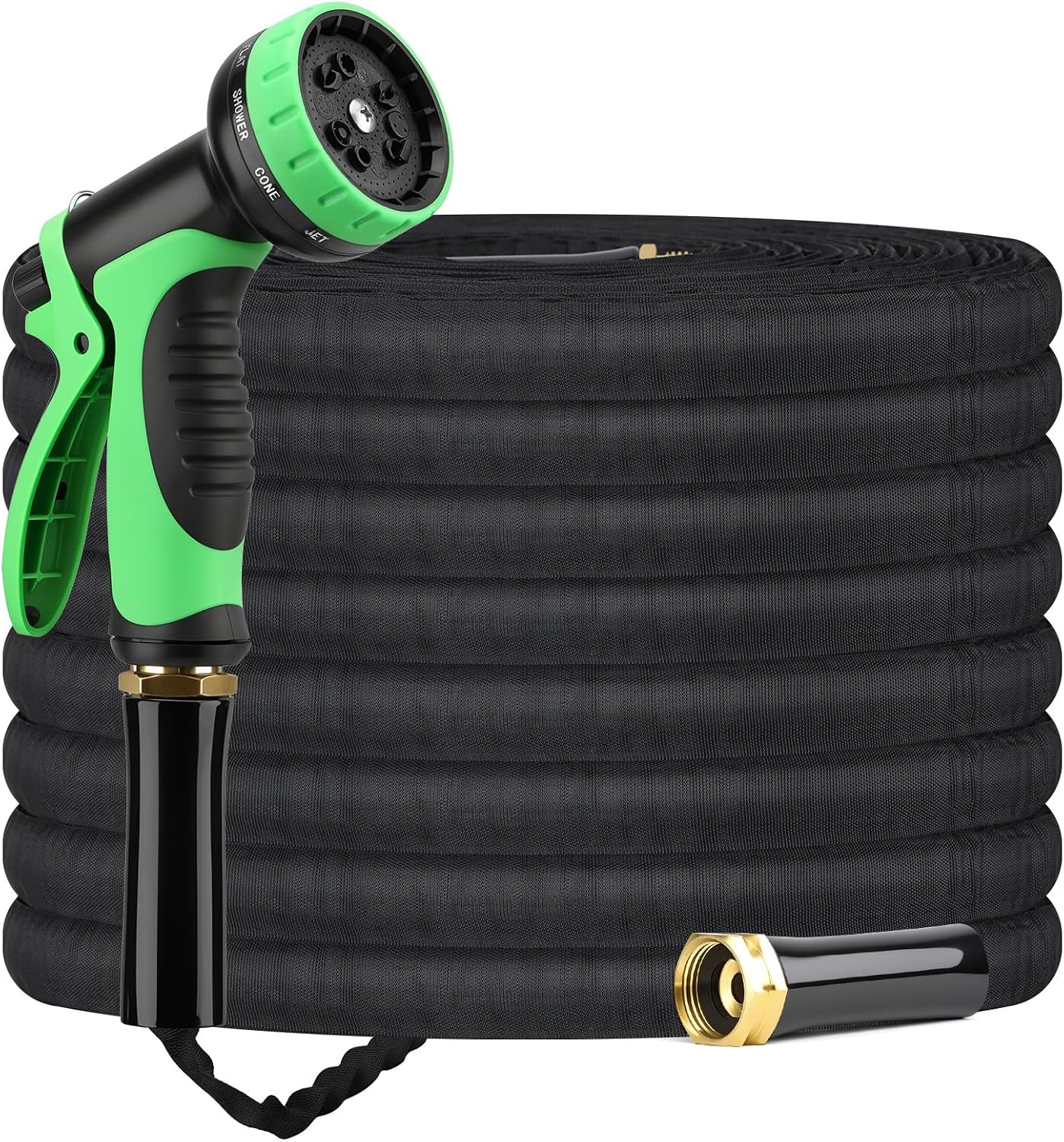 Amazon.com: PulsePine Garden Hose 100ft, Flexible Garden Hose with 10 ...