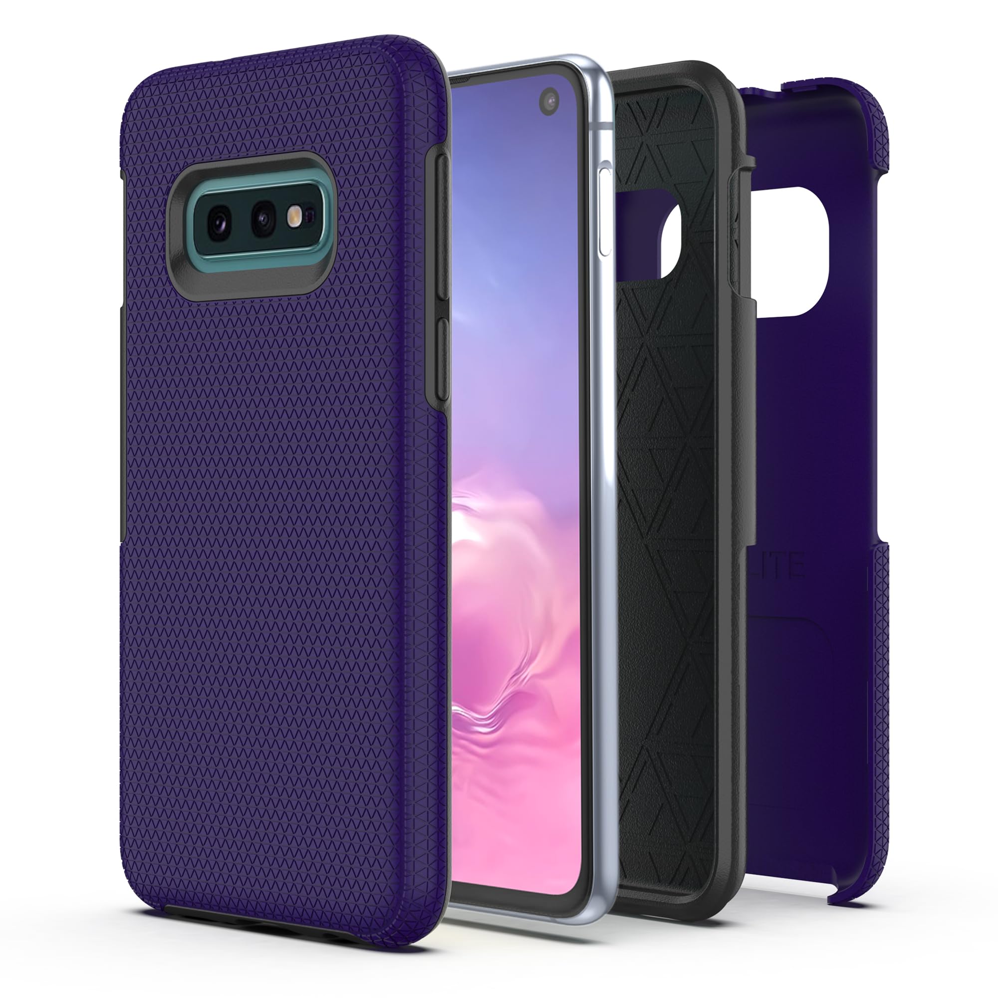 Amazon.com: AWZHYDT Dual Guard for Galaxy S10E Case, Rugged Tough ...