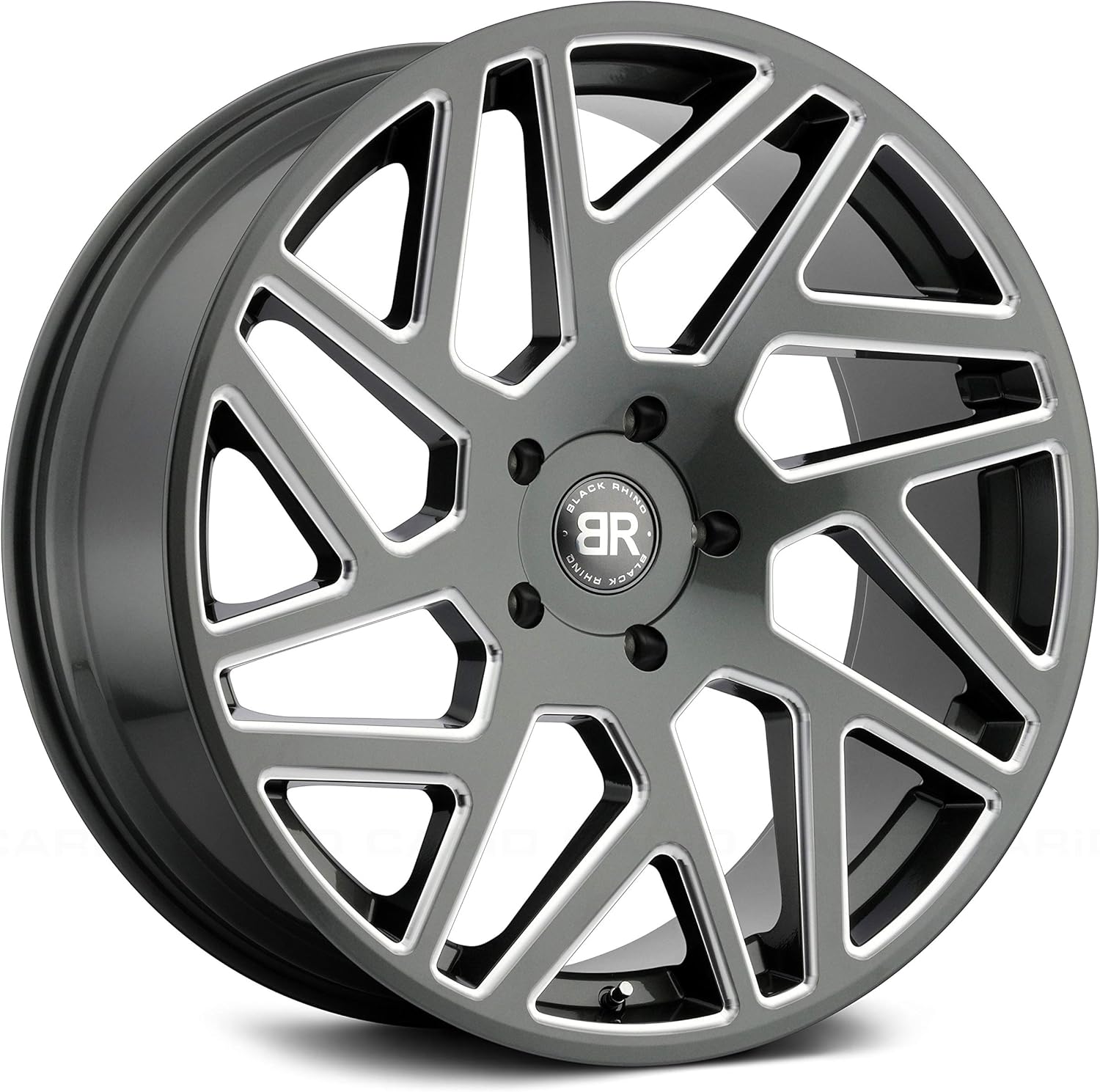 Amazon.com: Black Rhino 2410CYC256140G12 24X10 6X5.5 G-TITNM-Mill 25MM ...