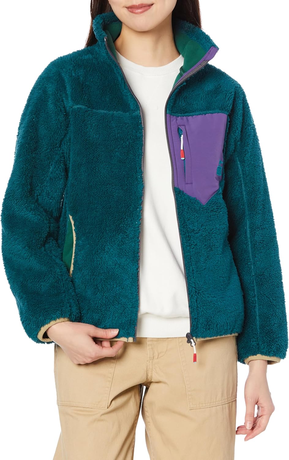 Amazon.co.jp: Chums Women's Bonding Fleece Jacket : Clothing, Shoes ...
