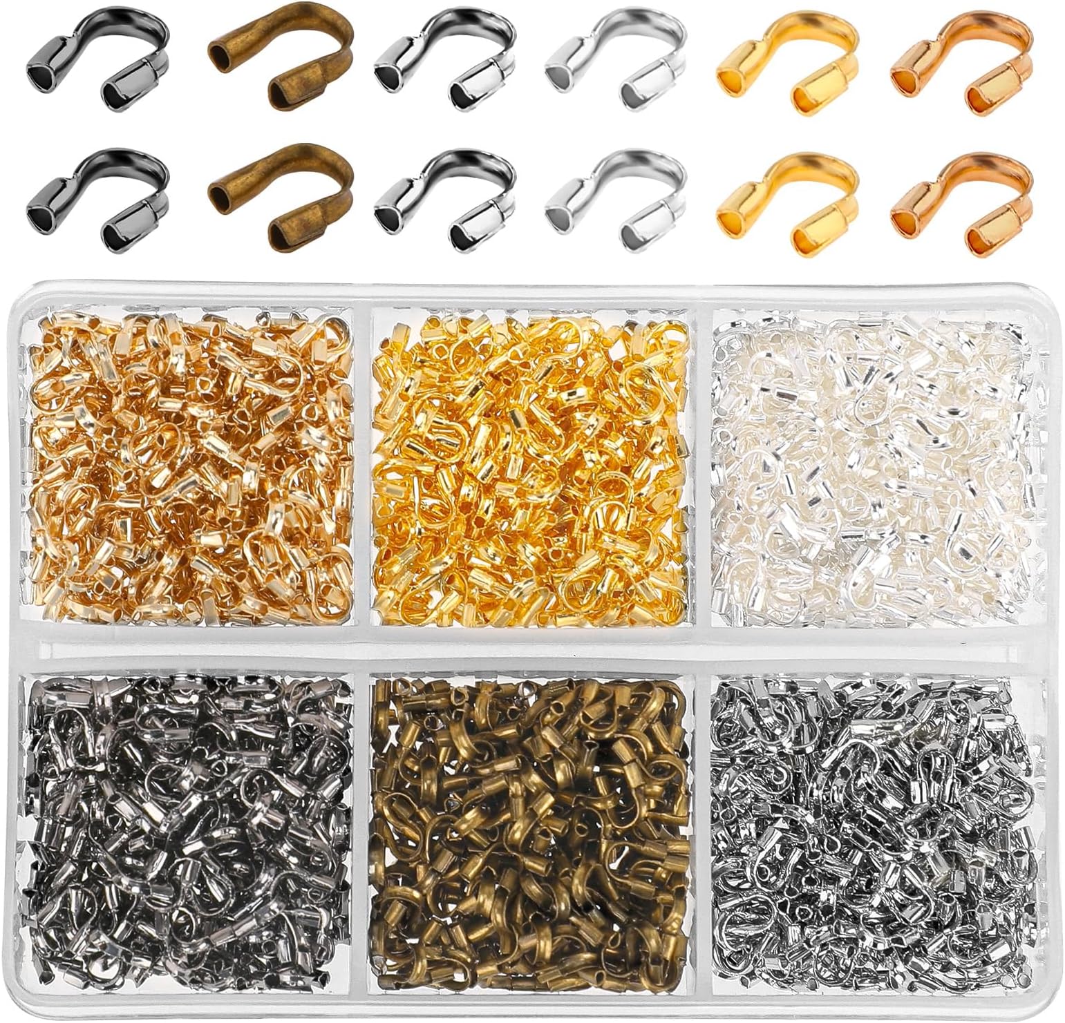 Amazon.com: 600 Pieces Brass Wire Guardian Wire Cable Protector U Shape ...