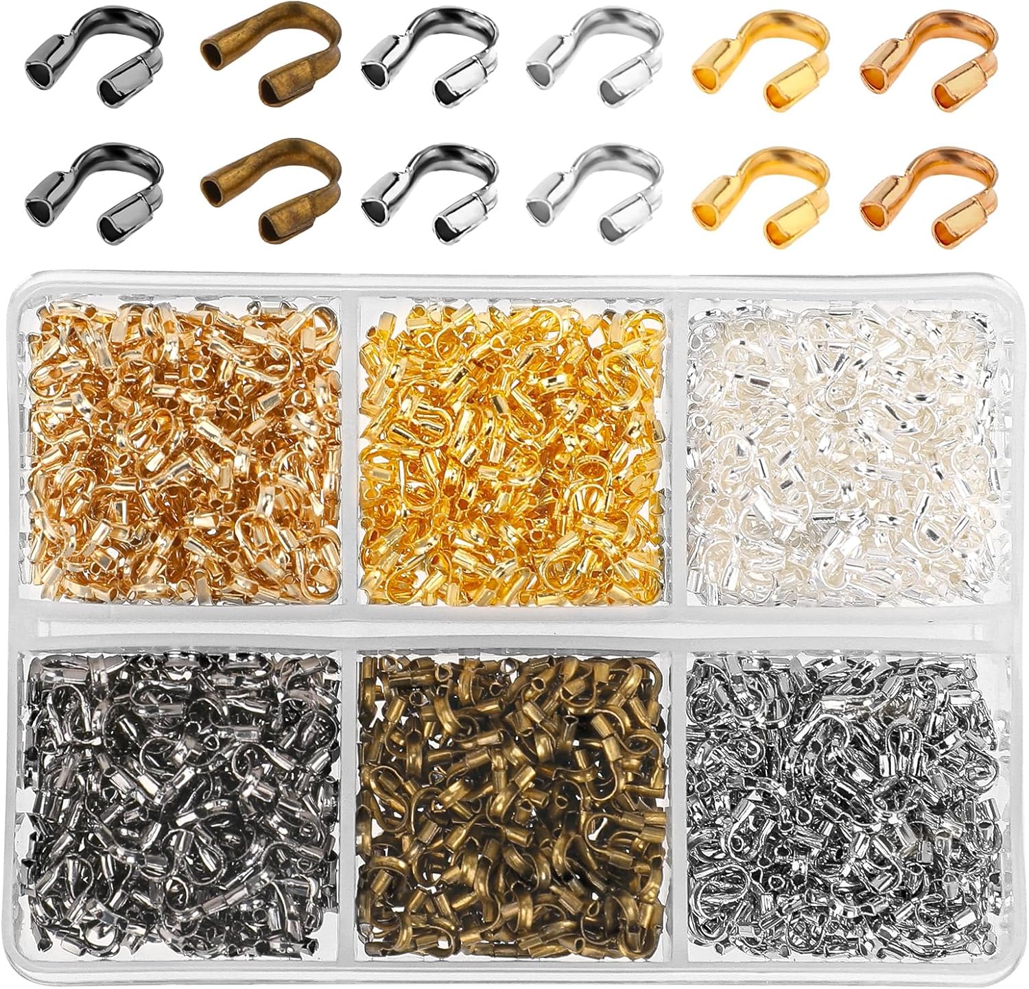 Amazon.com: 600 Pieces Brass Wire Guardian Wire Cable Protector U Shape ...