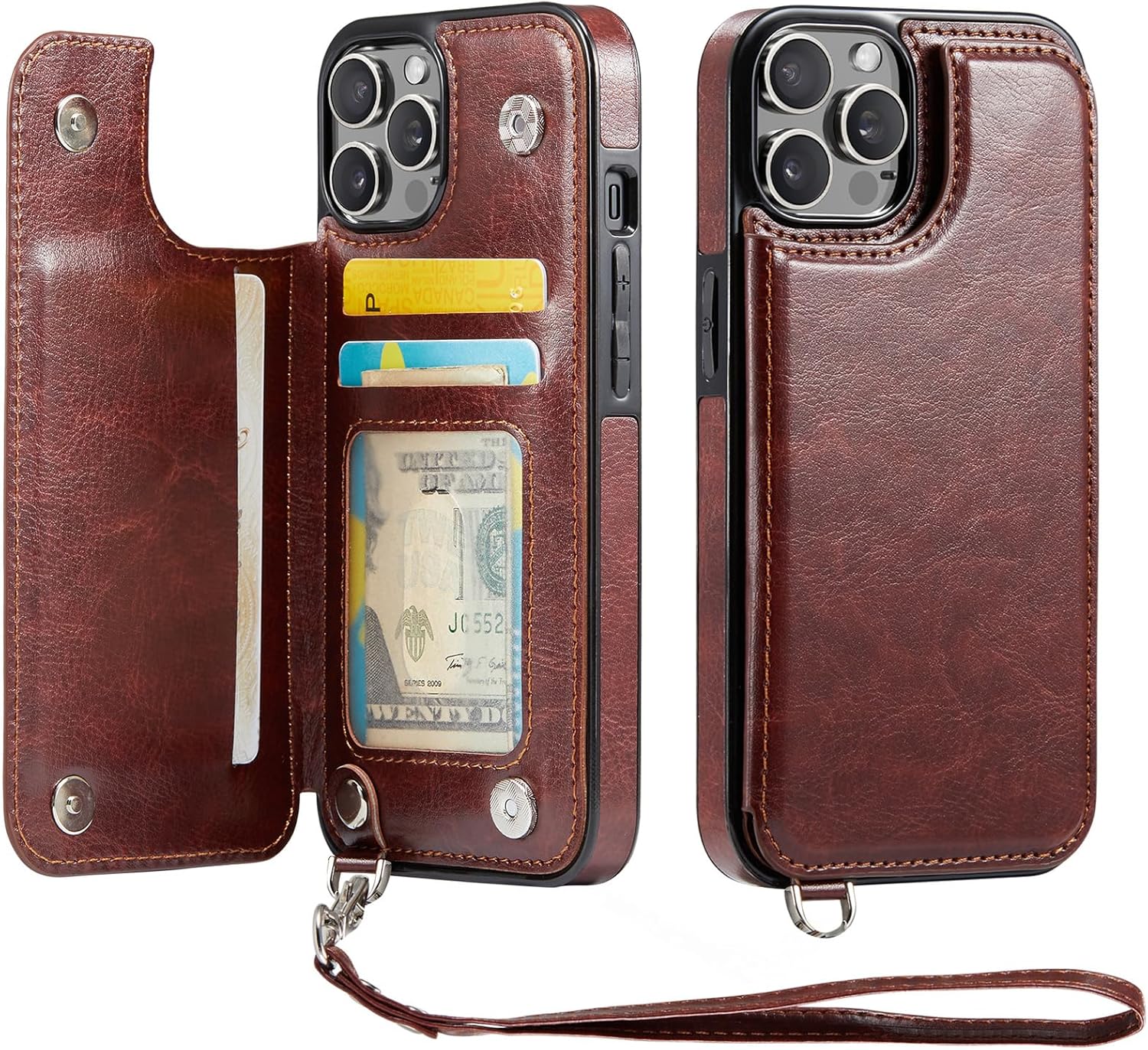 Amazon.com: Wefor for iPhone 14 Pro Wallet Case with Card Holder, Case ...