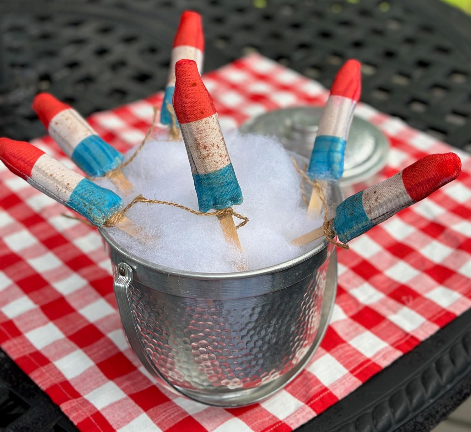 Amazon.com: Primitive Handmade Patriotic Rocket Pops, Farmhouse Decor ...