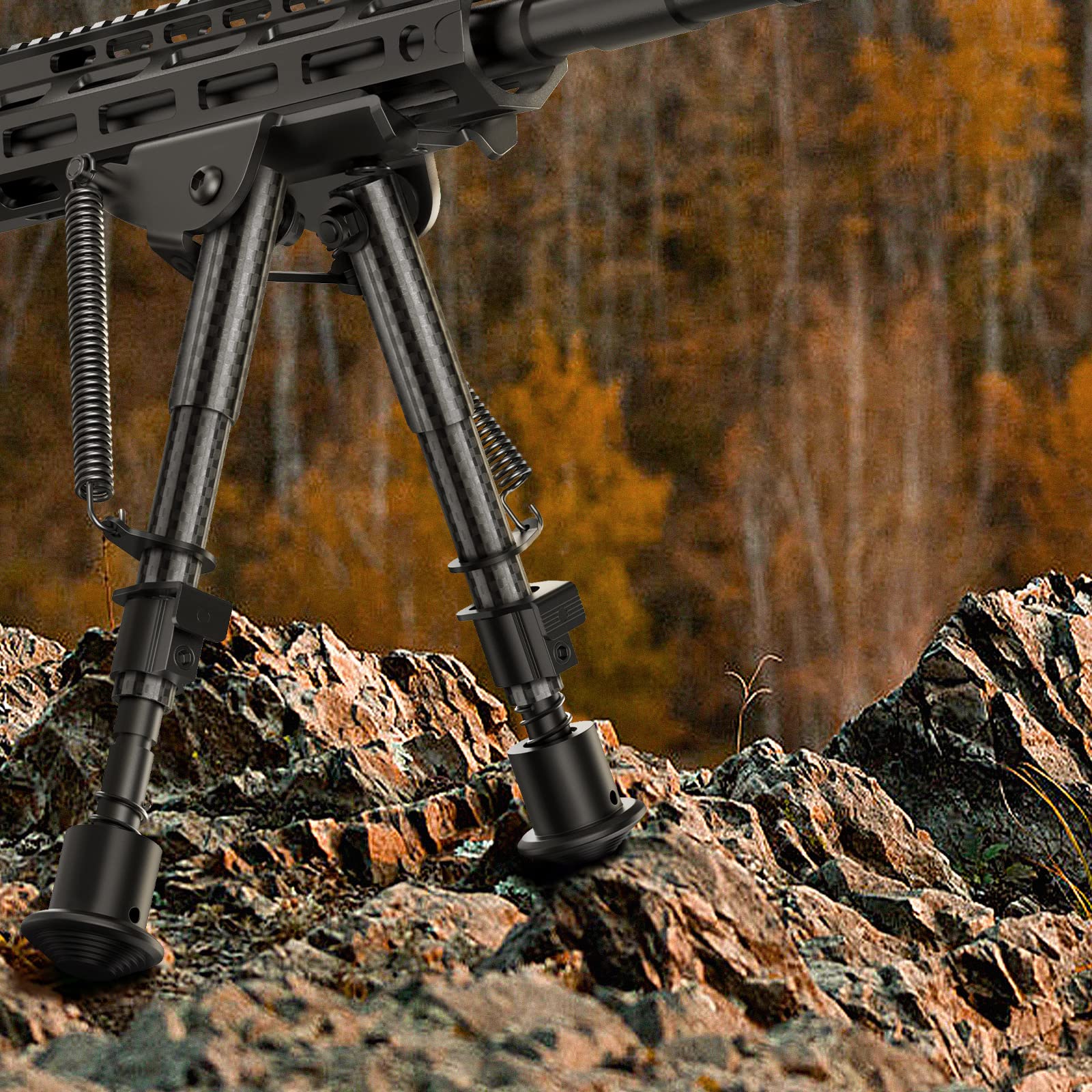 Snapklik.com : CVLIFE Bipod 6-9 Inch Rifle Bipod Carbon Fiber ...