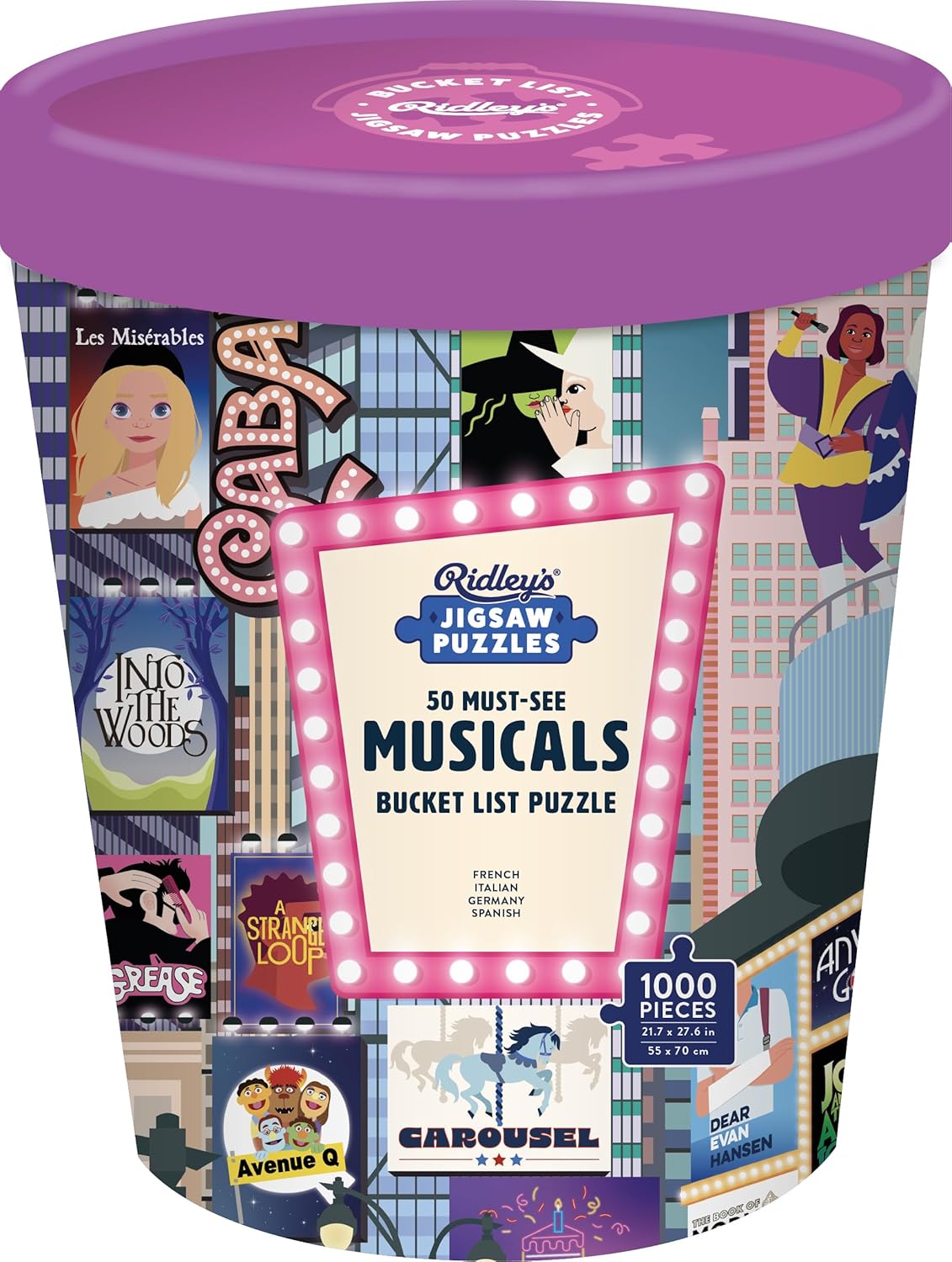 Buy 50 Must-See Musicals Bucket List Puzzle: 1000-pieces Online at Low ...