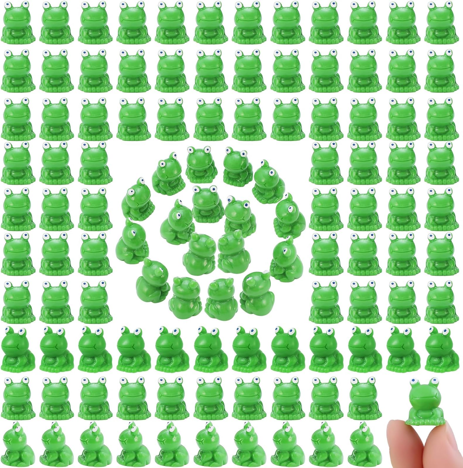 Amazon.com: Jxpinet 200 Pcs Mini Frog Figurines Mini Resin Frogs Mini ...