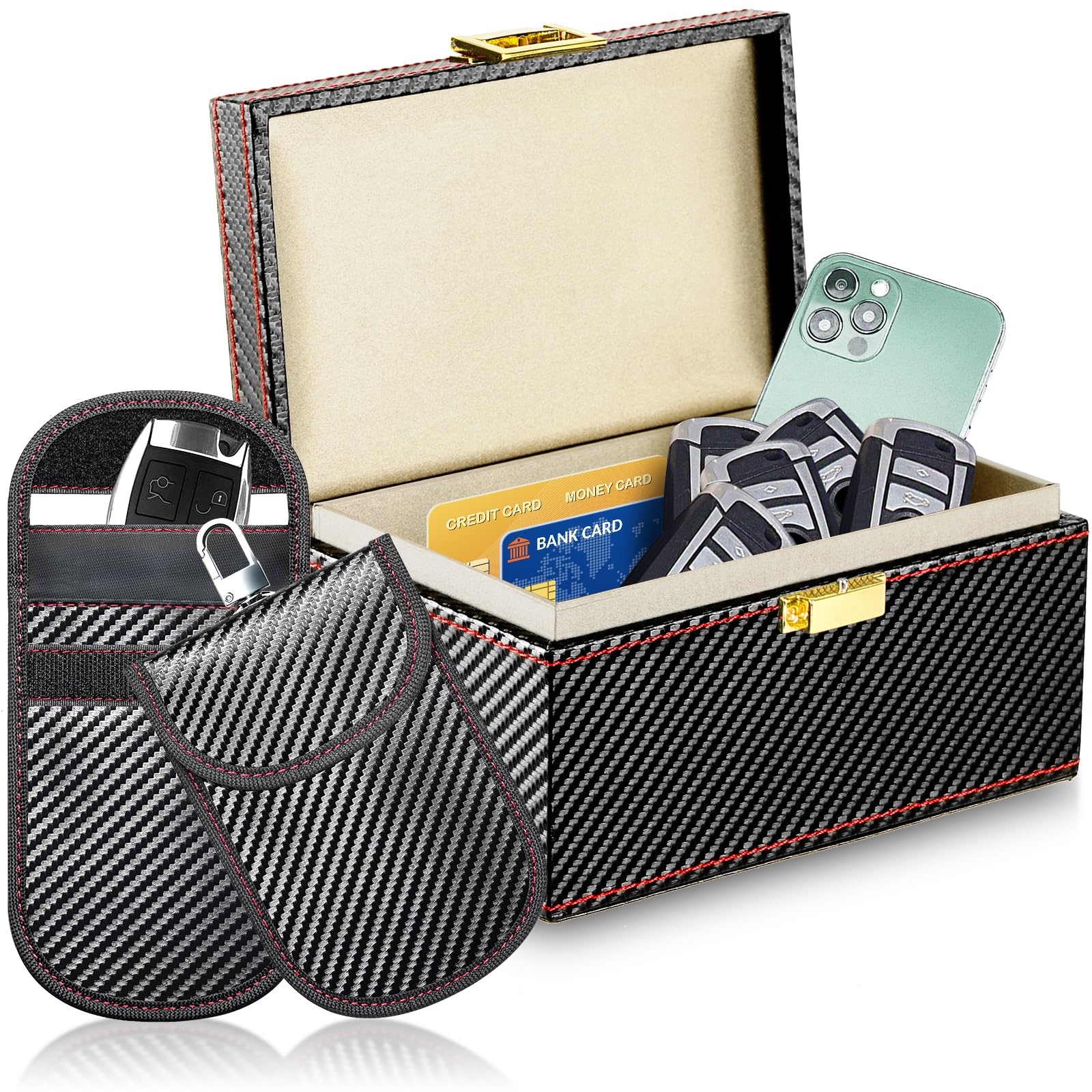 Amazon.com: GICENT Large Size(Fits for 12-15 Car Key Fobs & cell phones ...