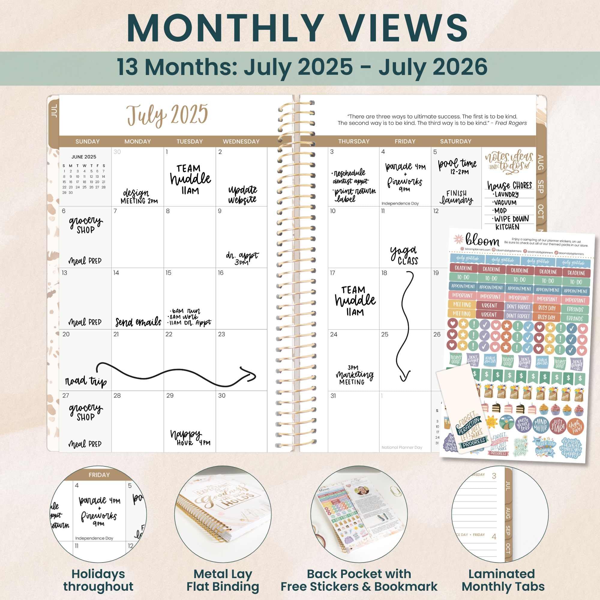 Snapklik.com : Bloom Daily Planners 2025-2026 Academic Year Daily ...
