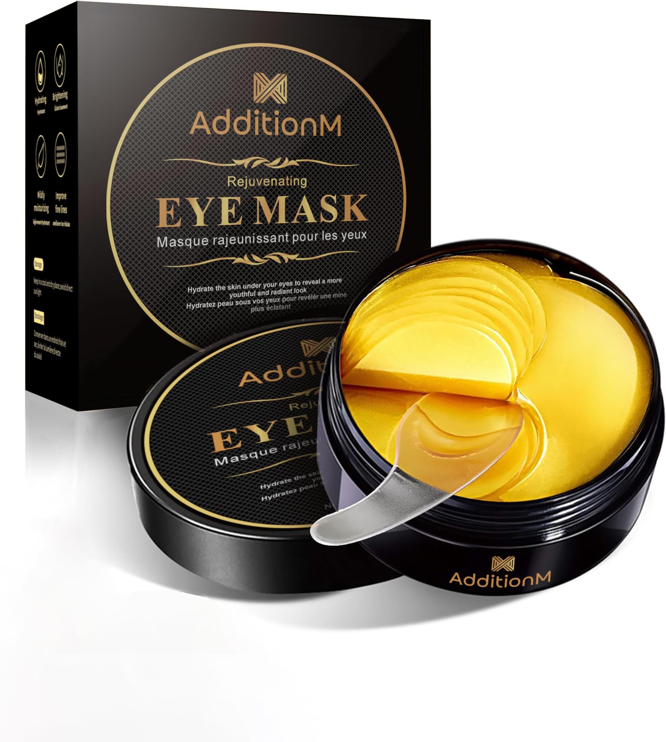 Amazon.com : Vivor Gold Silicone Reusable Eye Mask - Luxurious ...