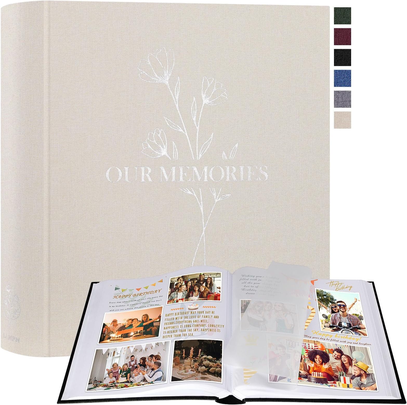 Lanpn Album Photo Scrapbooking, OUR MEMORIES Grand Lin DIY Album 160 ...