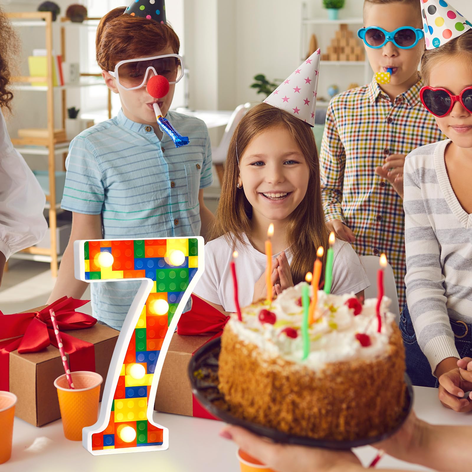 Snapklik.com : Baquler Building Block Light Up Number Birthday ...