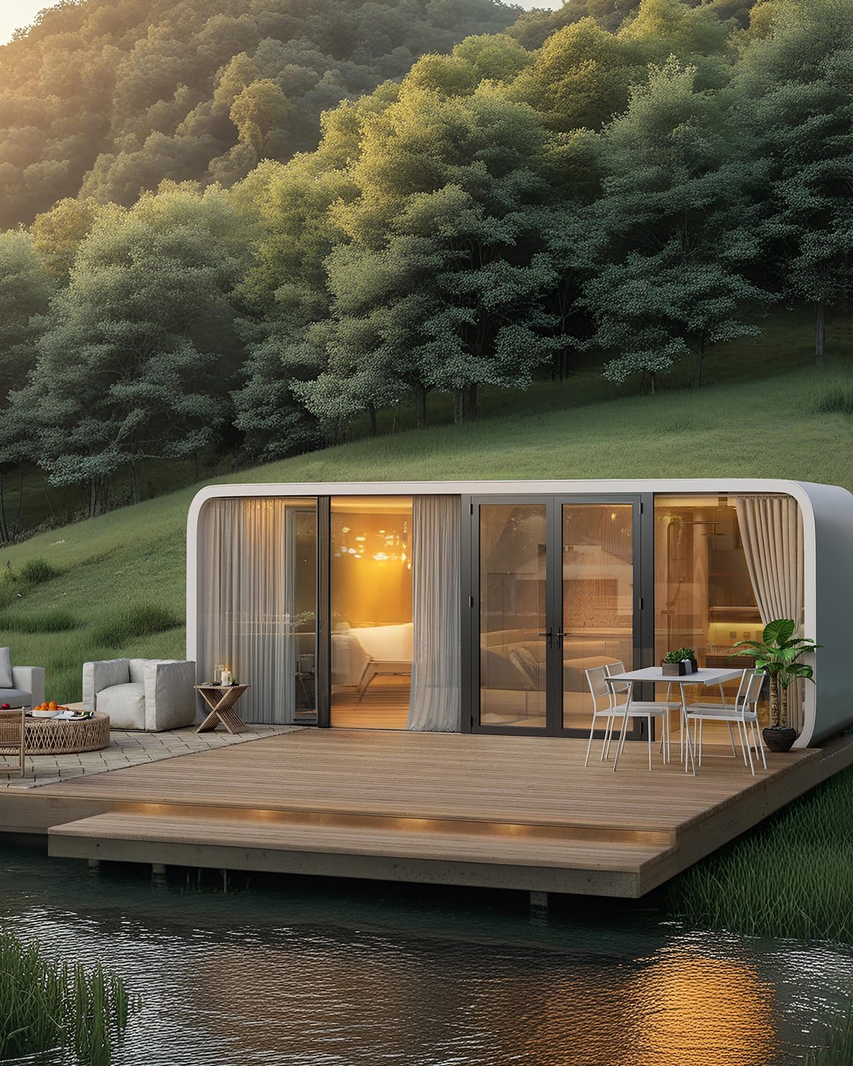 Amazon.com : Walkmax Modern Single Luxury Apartment Container, Holiday ...