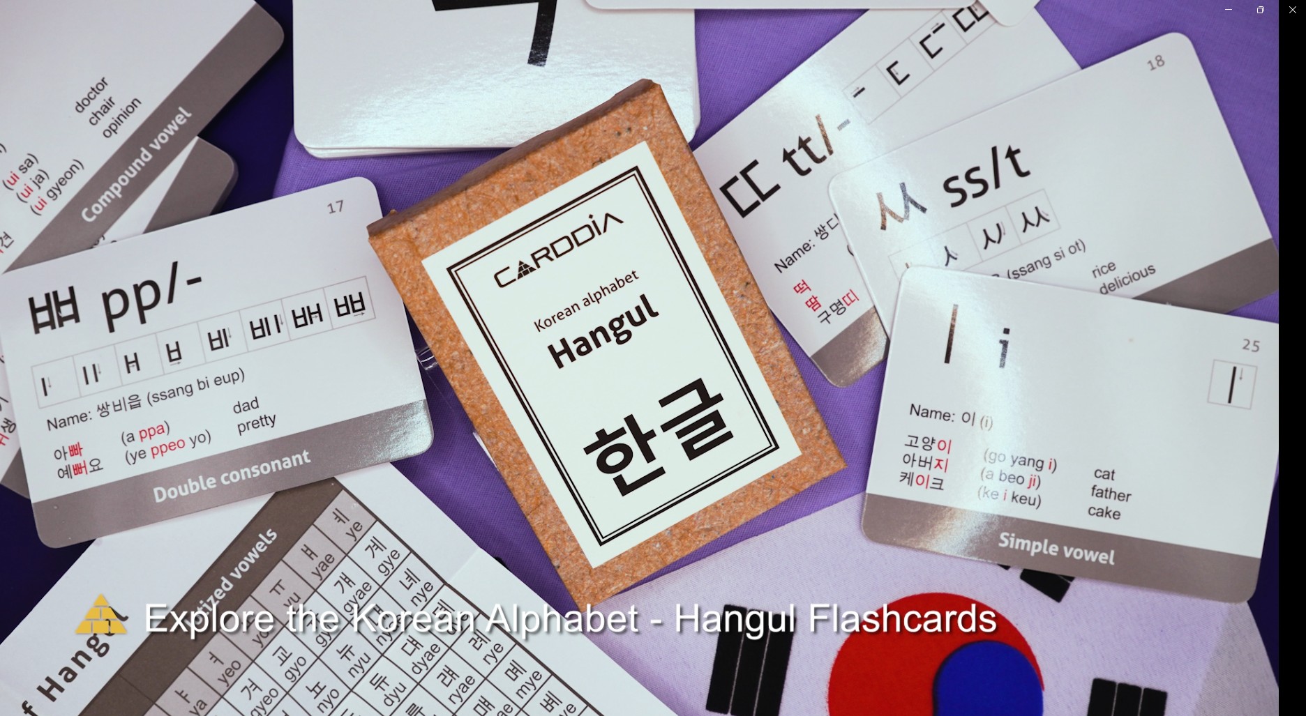 Bts Merchandise Carddia | Korean Alphabet - Hangul Flashcards | Learn ...