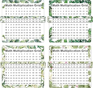 Amazon.com: 40 Sets Greenery Math Multiplication Chart for Classroom ...