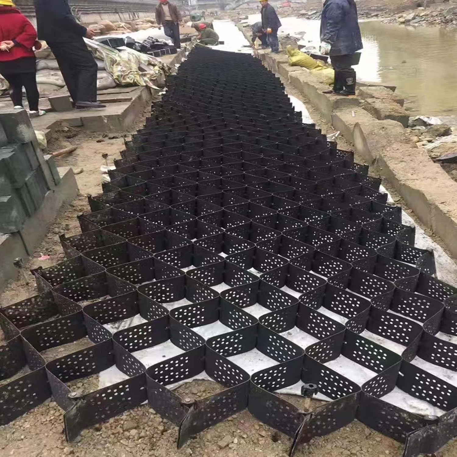 Amazon.com: CMYUN 5cm/2" Gravel Ground Grid, Landscaping Walkway Garage ...