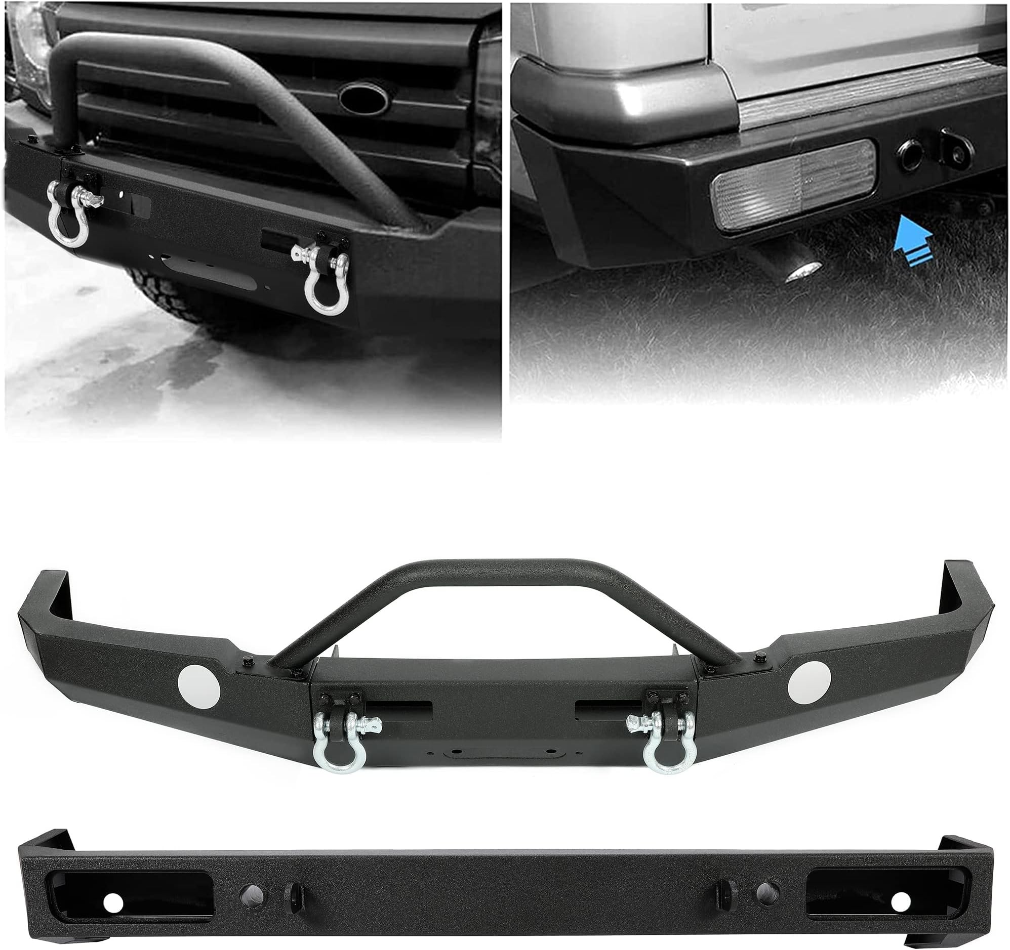 Amazon.com: Heavy-Duty Front Steel Bumper DA5645 DPB104620 with Winch ...
