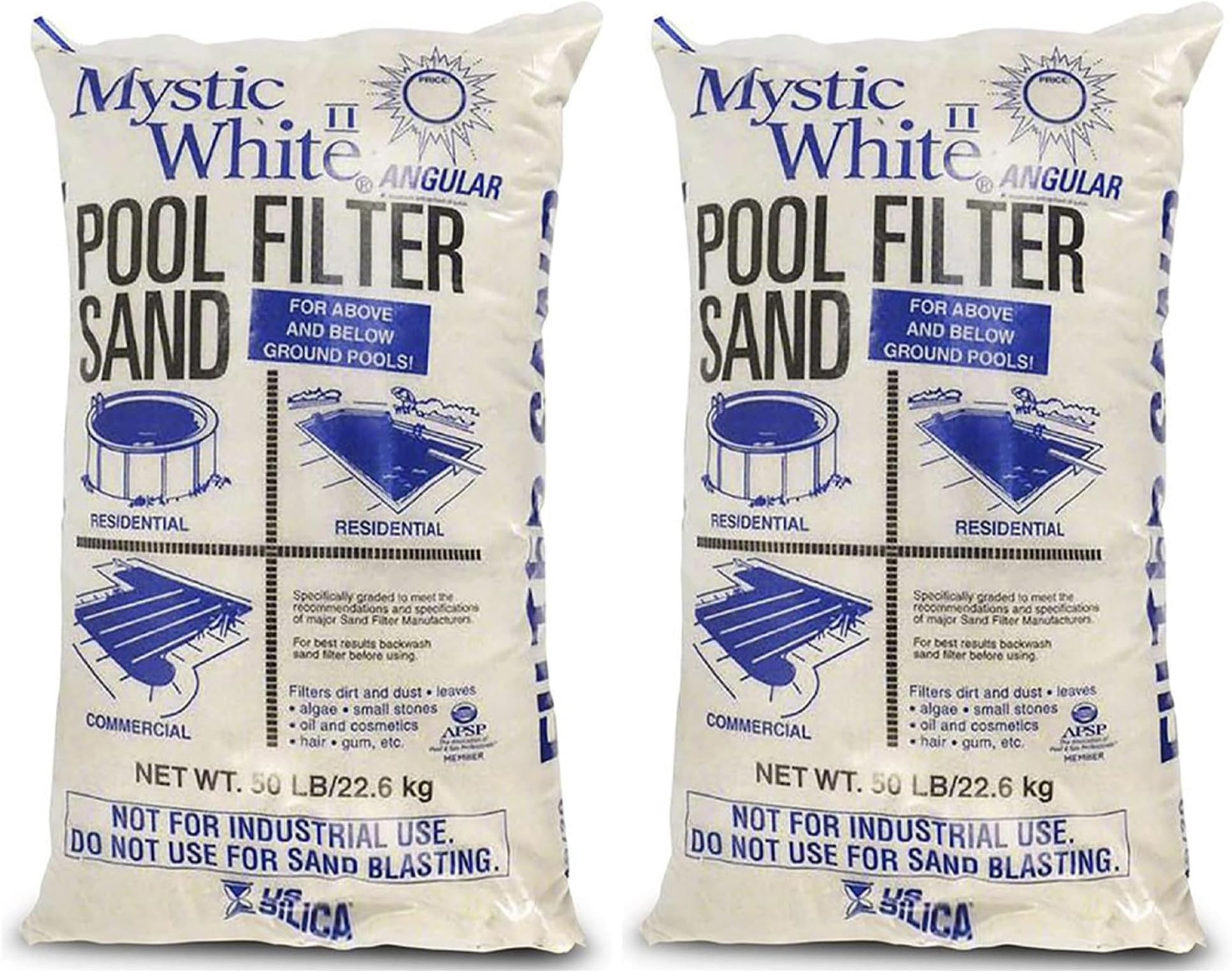 Amazon.com : HTH 67074 Filter Sand Care for Swimming Pools, 50 lbs ...