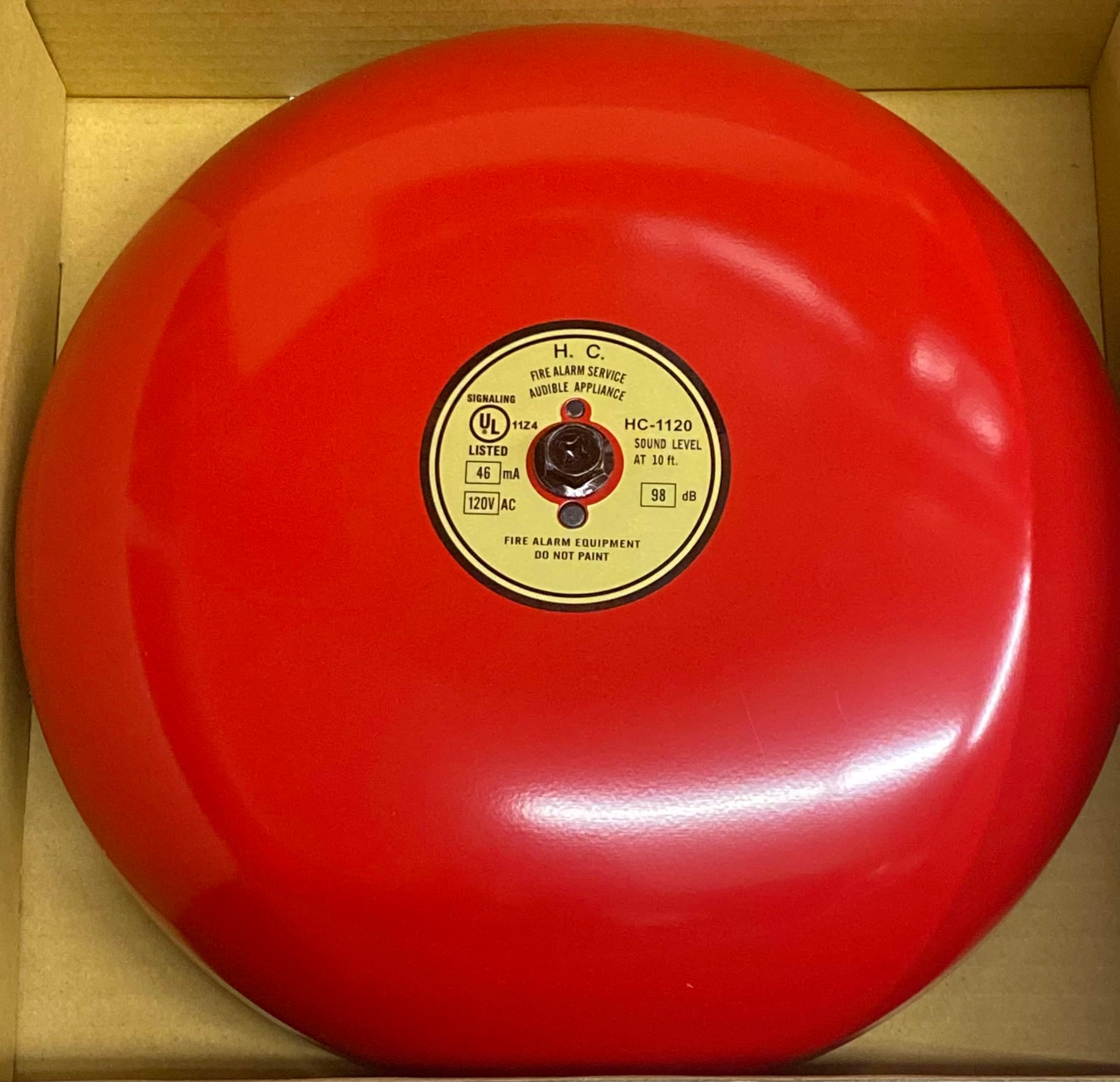 Safeguard Supply Fire Alarm Bell - 6 Inches Ringing Bell - 12 Volt DC ...