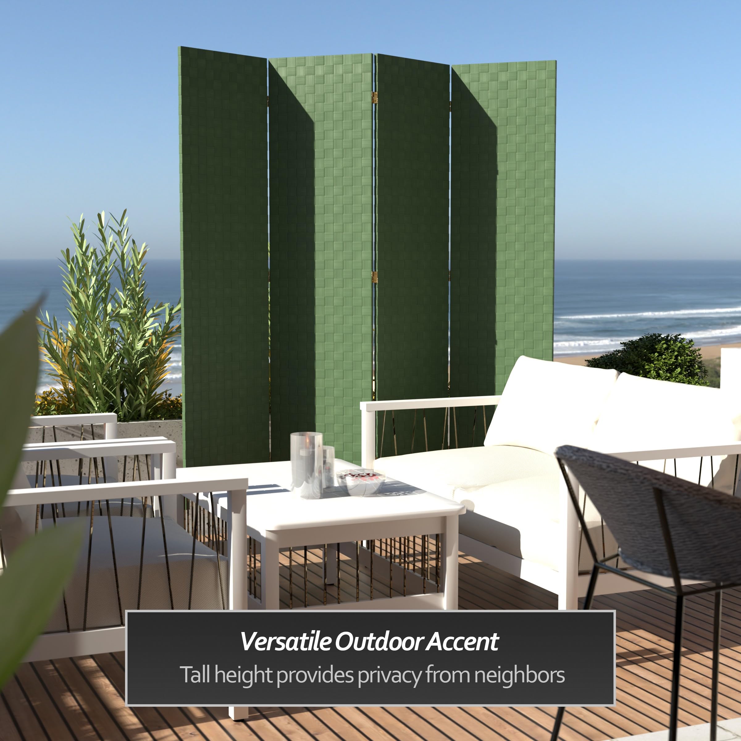 Snapklik.com : Red Lantern 6 Ft. Tall Woven Fiber Outdoor All Weather ...