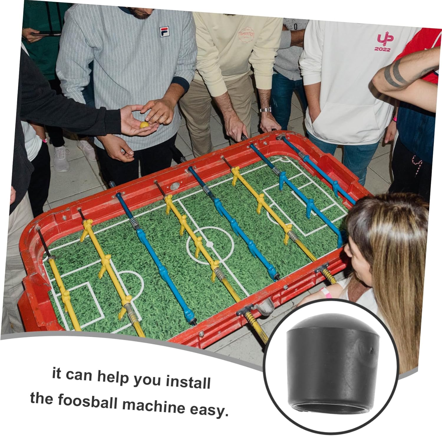 Sosoport 8pcs Football Machine Cap Foosball Handle Grips Foosball Pole ...