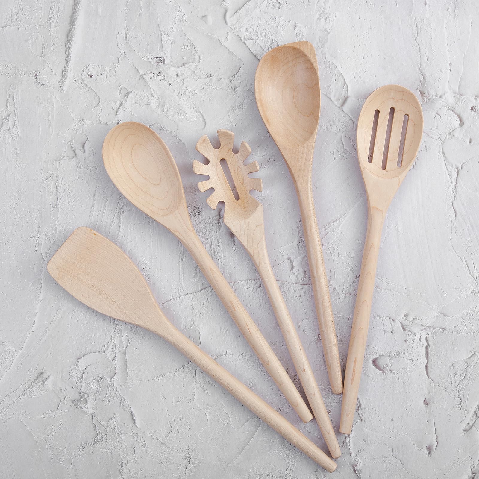 Snapklik.com : LOCDION Premium Wooden Spoons For Cooking-Maple Wood ...