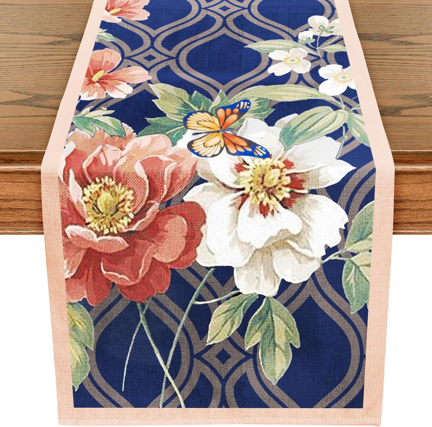 Amazon.com: WRAPAHOLIC Floral and Butterfly Table Runner - 13 x 72 Inch ...