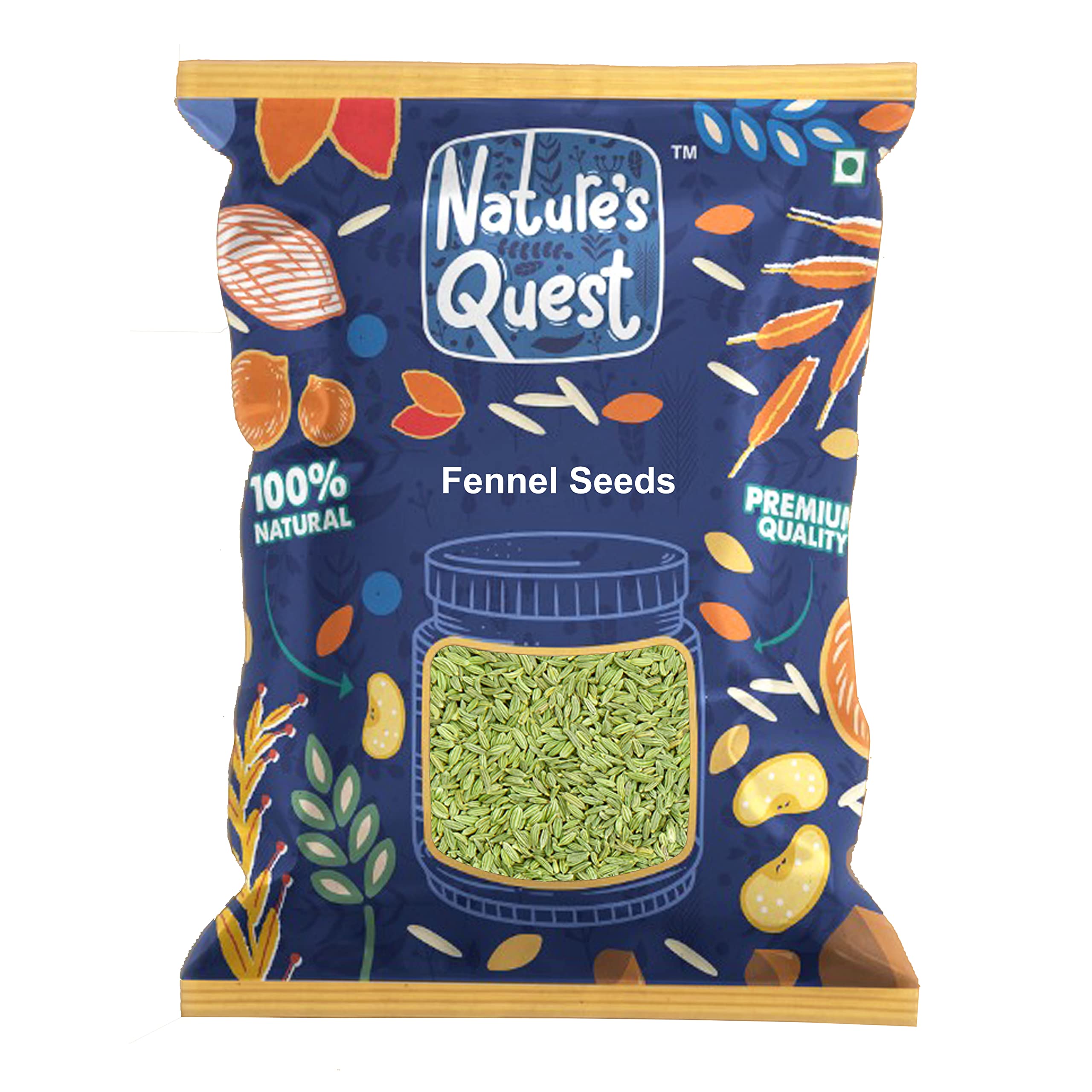 Buy Nature's Quest Natural Fennel | Saunf | Variyali | Sauf Whole ...