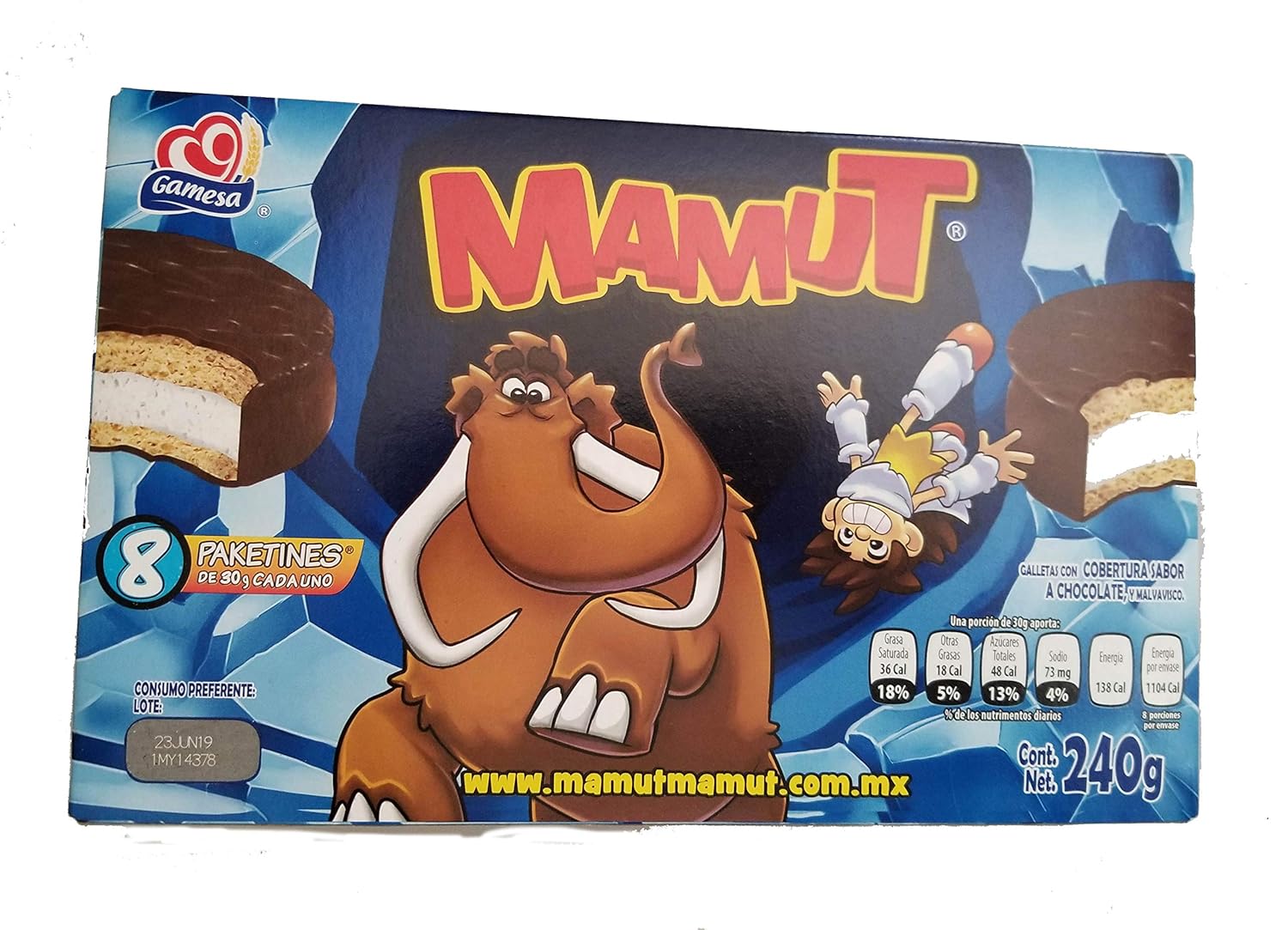 Amazon.com: Gamesa Mamut. Irresistible Mexican Cookie/candy ...