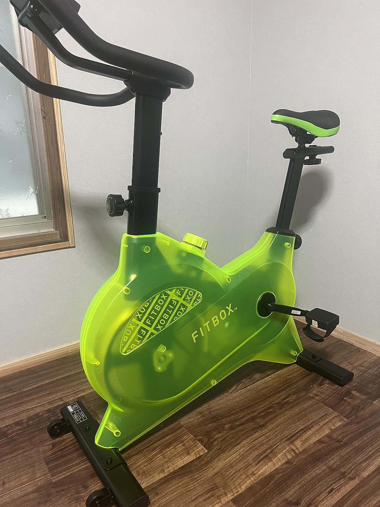 Amazon.co.jp: 【FITBOX LEMONADE 】フィットネスバイク スピンバイク ダイエット器具 メーカー保証 組み立て簡単 静音 トレーニング トレーニングバイク (本体 ...