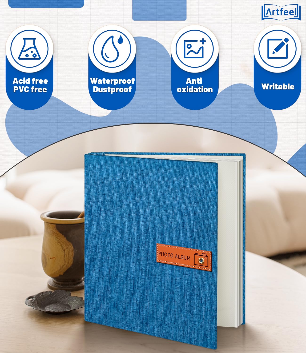 Snapklik.com : Artfeel Photo Album Self Adhesive Scrapbook Album,Photo Book For 4x6,5x7,8x10 ...