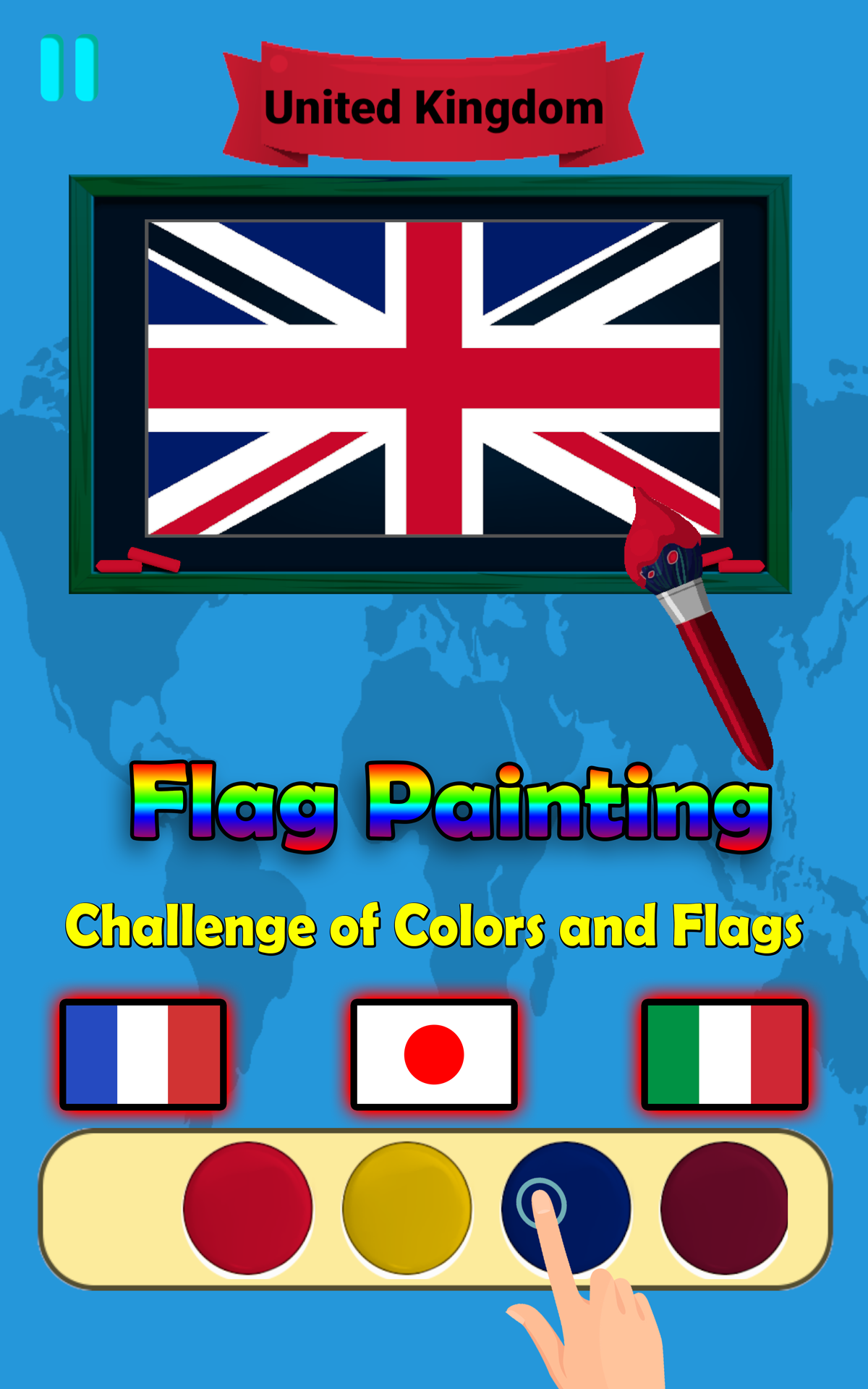 Flag Painting Coloring Paint Quiz Puzzle Game - App on Amazon Appstore