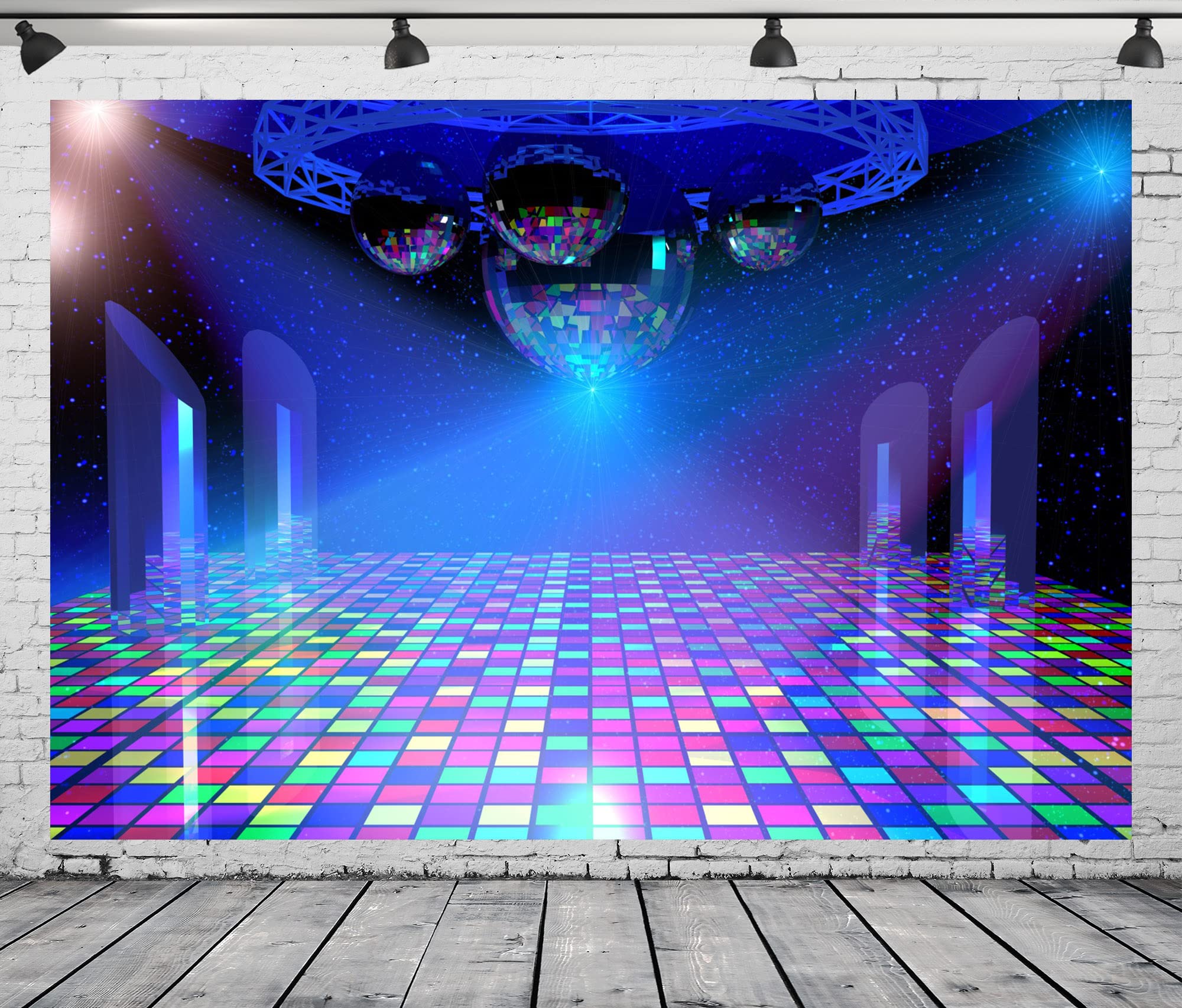 Snapklik.com : BELECO Disco Party Backdrop 10x6.5ft Fabric 70s 80s 90s ...