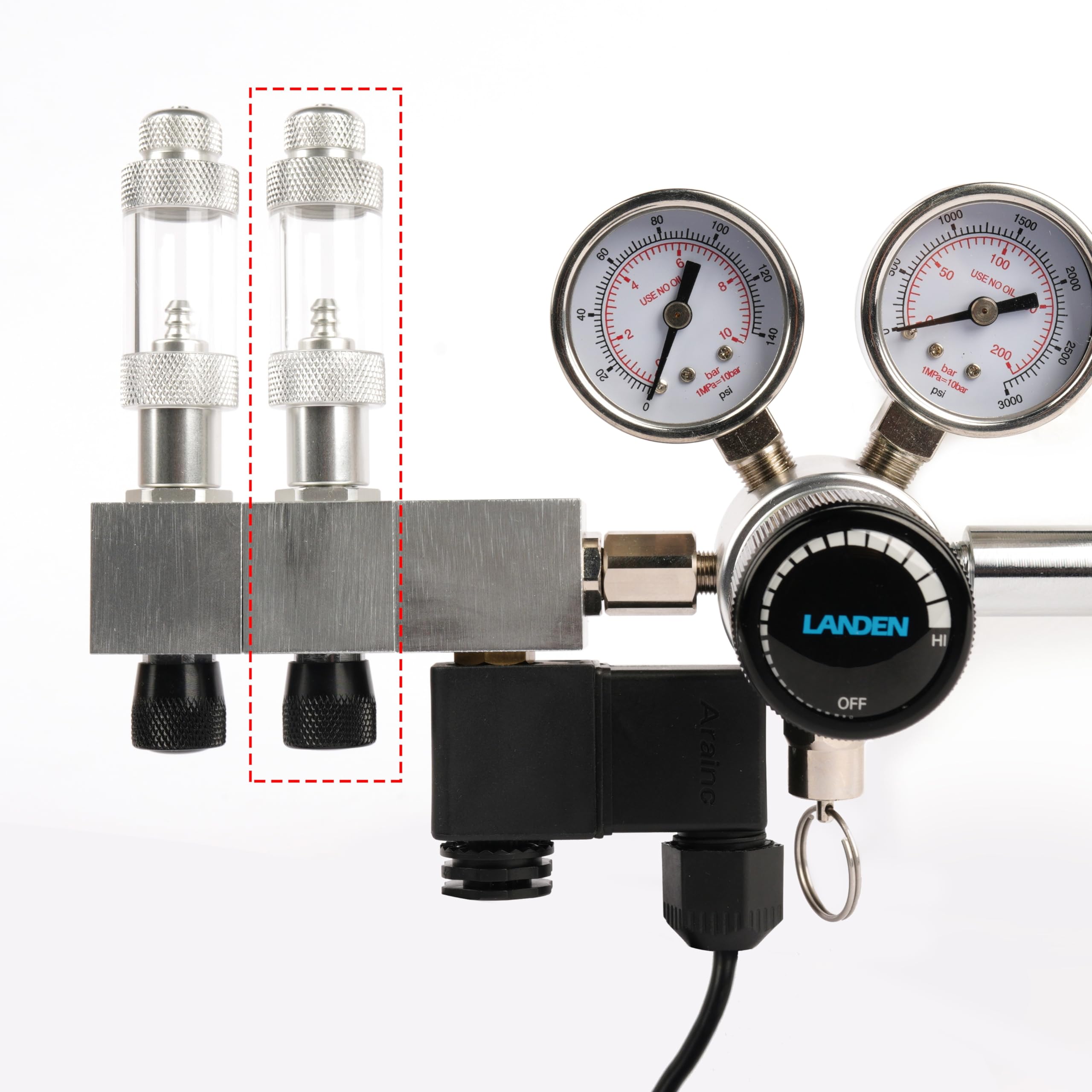 Snapklik.com : LANDEN AverVita Manifold Block For CO2 Regulator Advance, Expandable Manifold Blocks