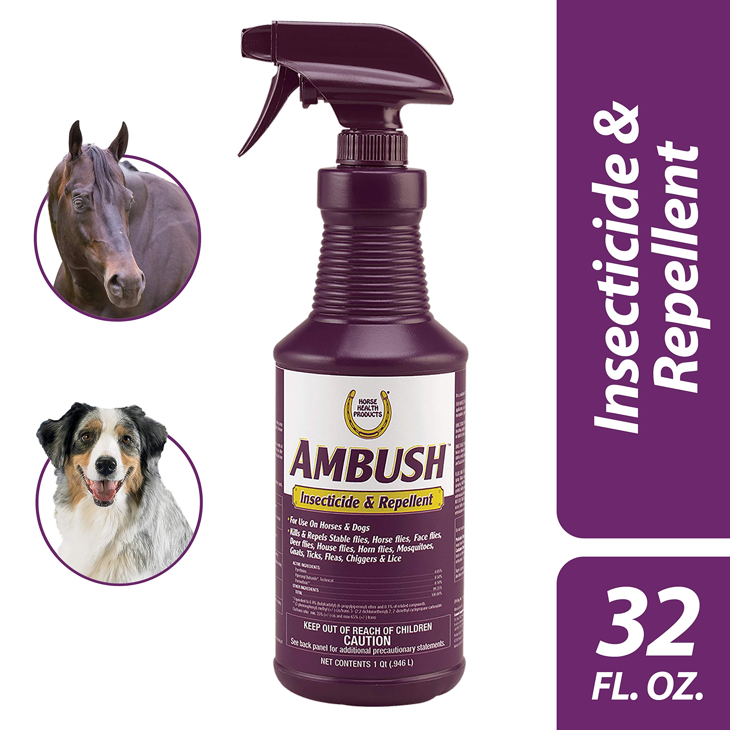 Ambush Insecticide And Repellent Fly Spray 32 Oz Item Bronco E Equine